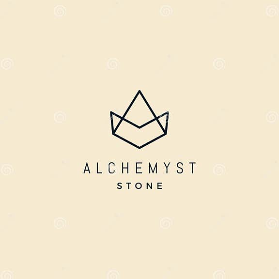 Alchemist Simple and Modern Stone Initial am Logo Design Inspiration ...