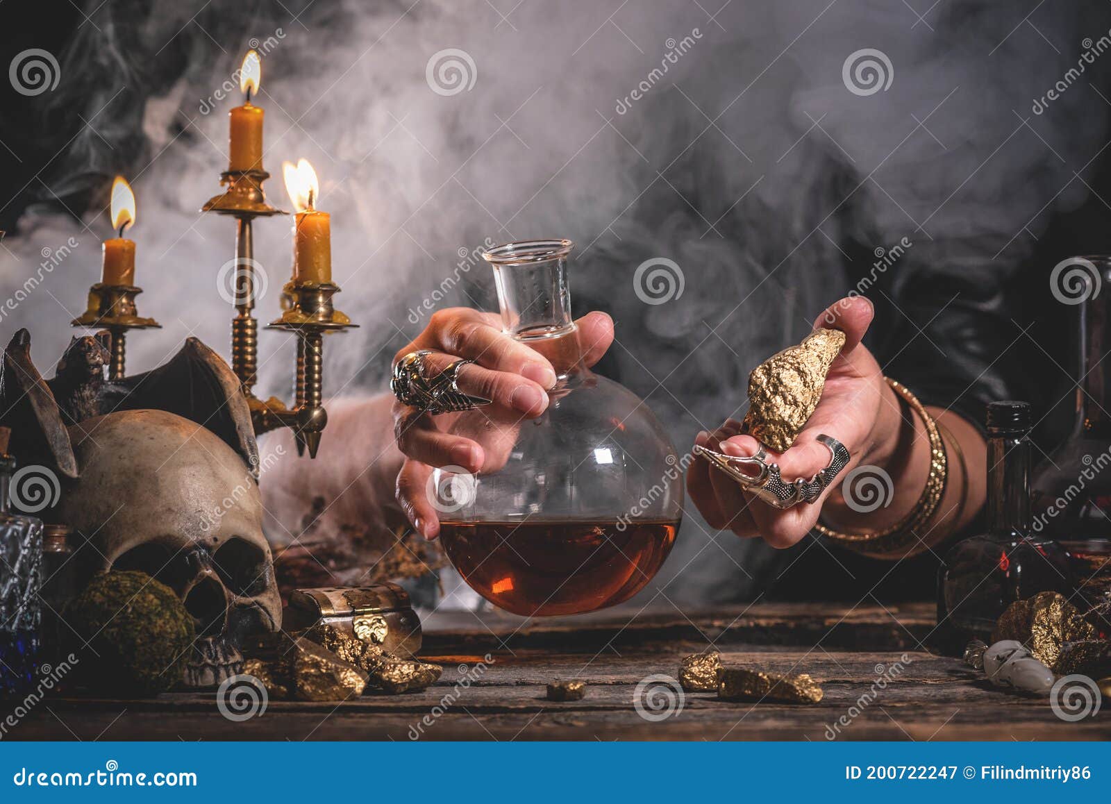 Alchemist stock image. Image of sorcery, vial, hermetic - 200722247