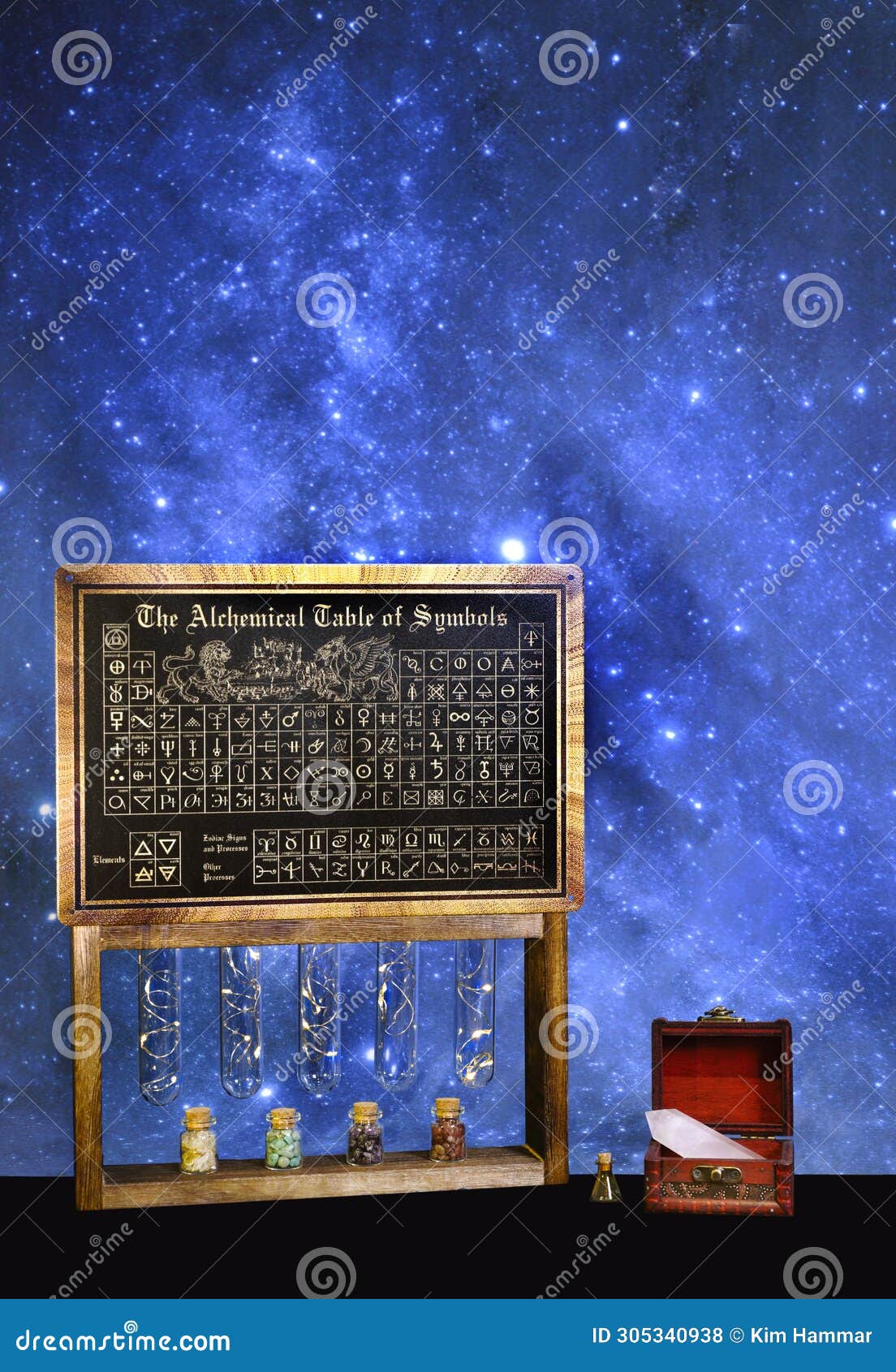 Alchemy Chart and Metaphysical Tools Stock Photo - Image of energy ...