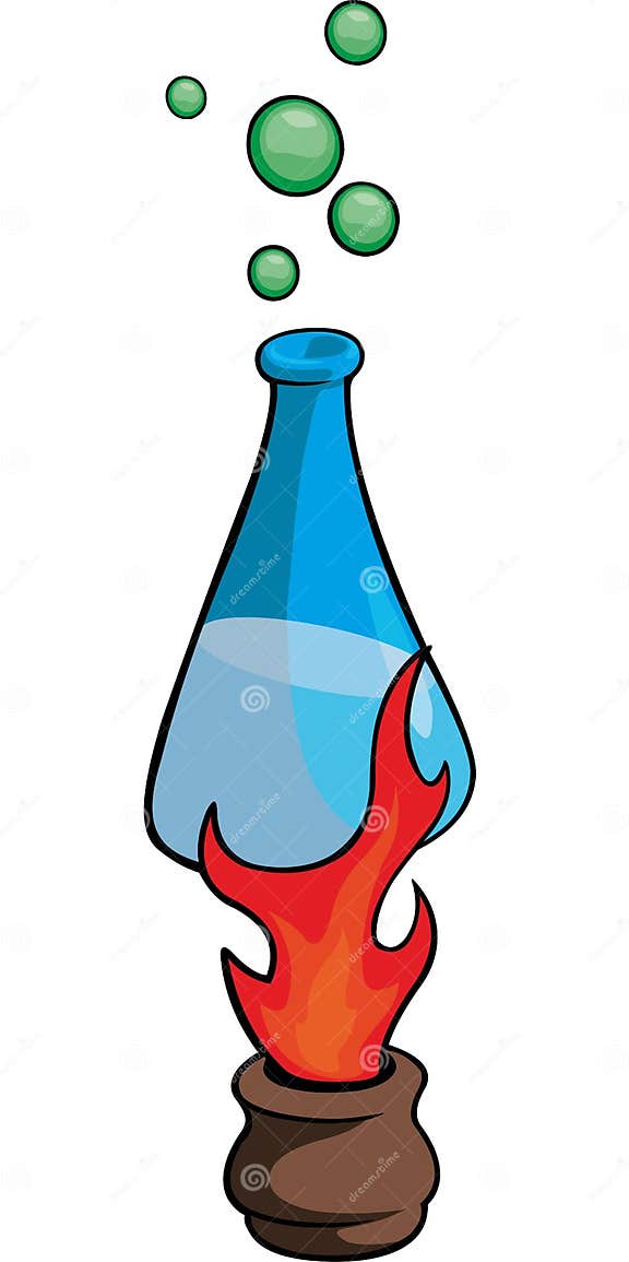 Alchemy flask stock vector. Illustration of brown, alchemist - 100604751