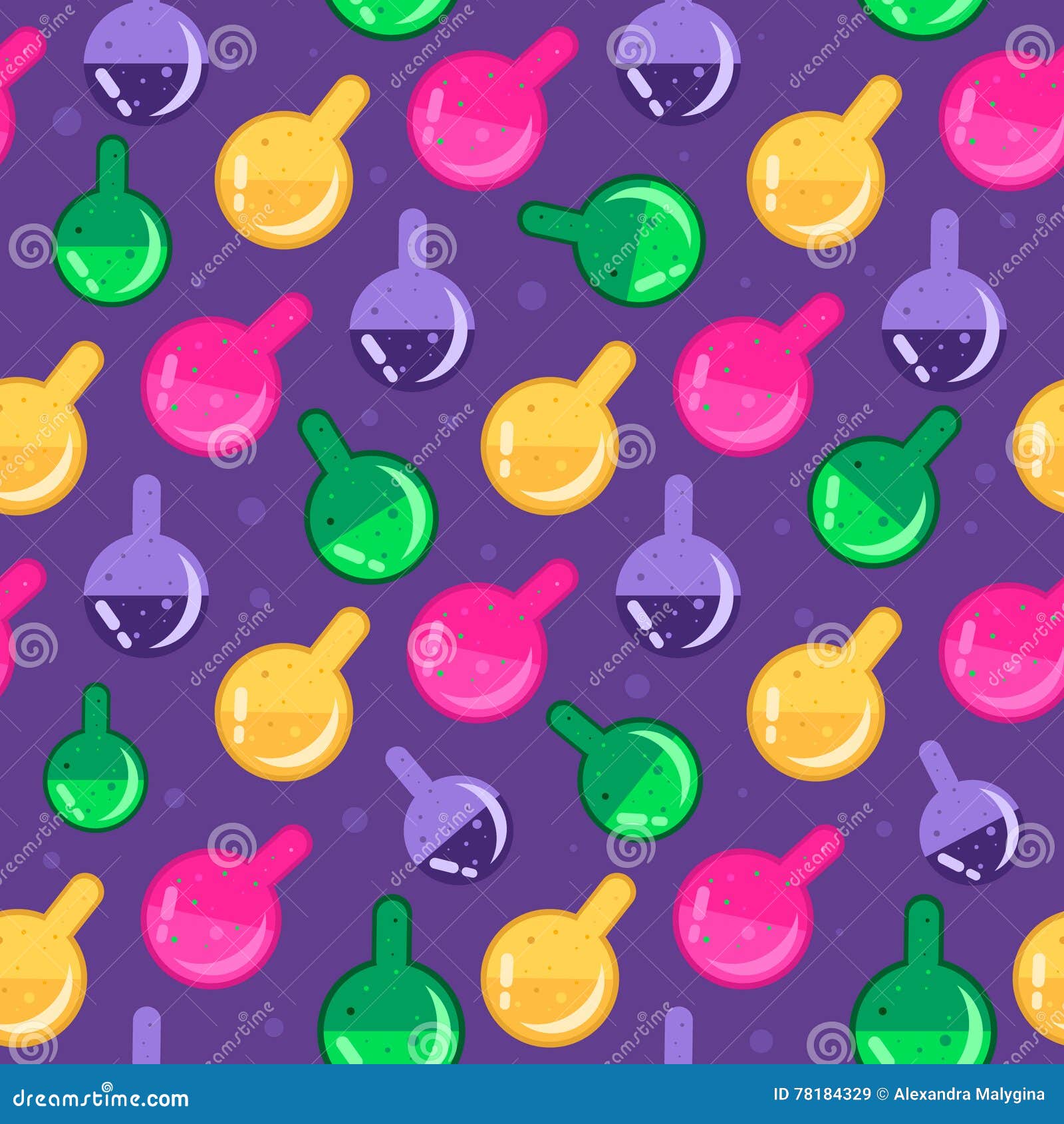 Set Of Flasks And Alchemy Symbols Vector Illustration | CartoonDealer ...