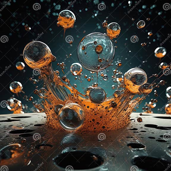 Alchemy of Matter: an Image in Which Material Forms Turn into Abstract ...