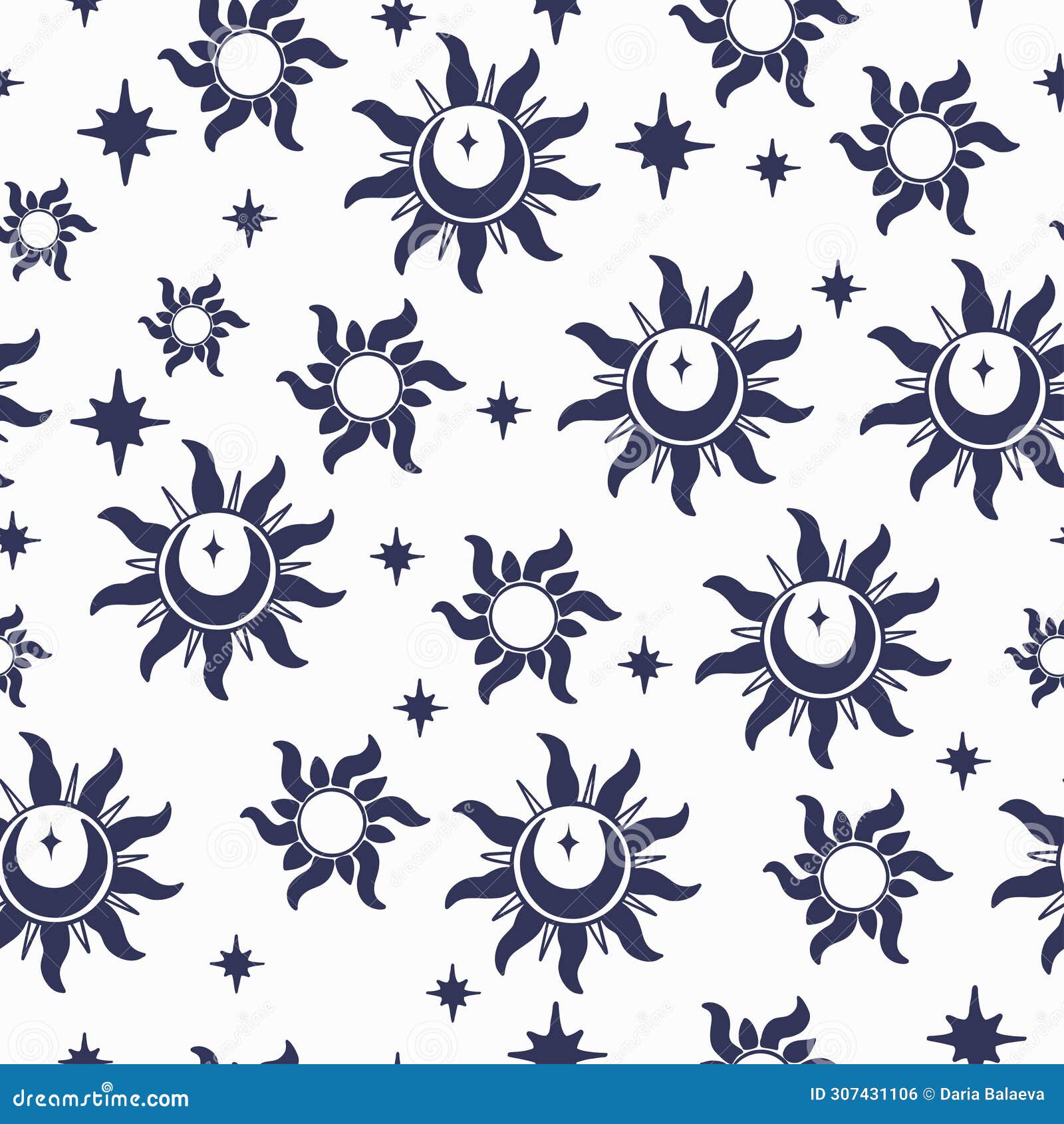 Alchemy Signs Flat Design Monochrome Sun and Moon Stock Vector ...