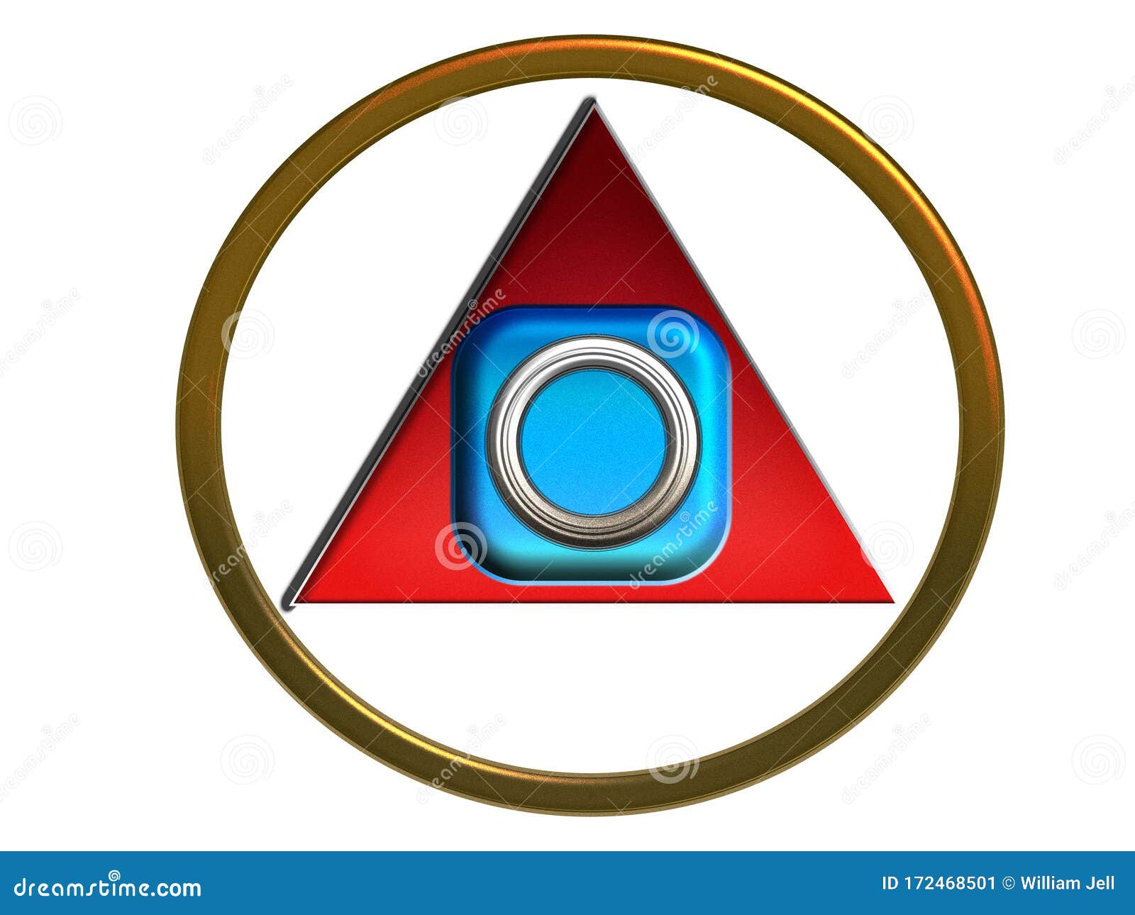 Alchemy Symbol Philosopher`s Stone on White Background Stock ...