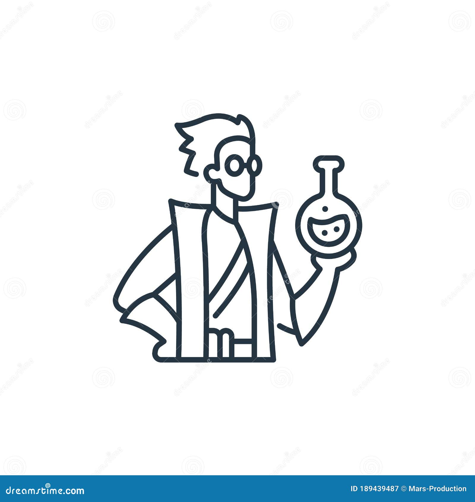 Alchemy Vector Icon Isolated on White Background. Outline, Thin Line ...