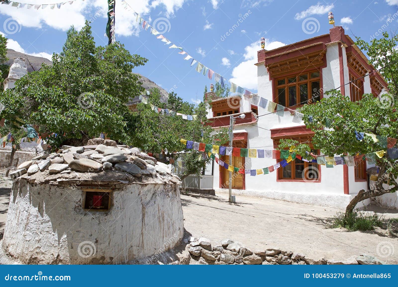 Alchi Monaster, Ladakh, India Obraz Stock - Obraz złożonej z religijny ...