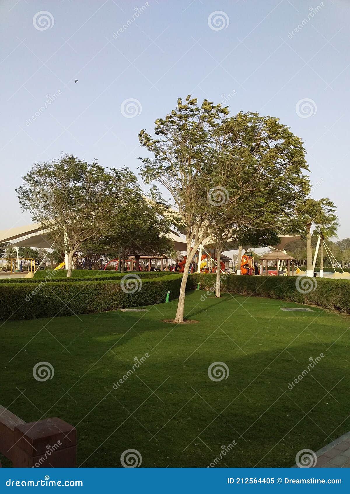 Alchor park of qatar.. stock image. Image of lighting - 212564405