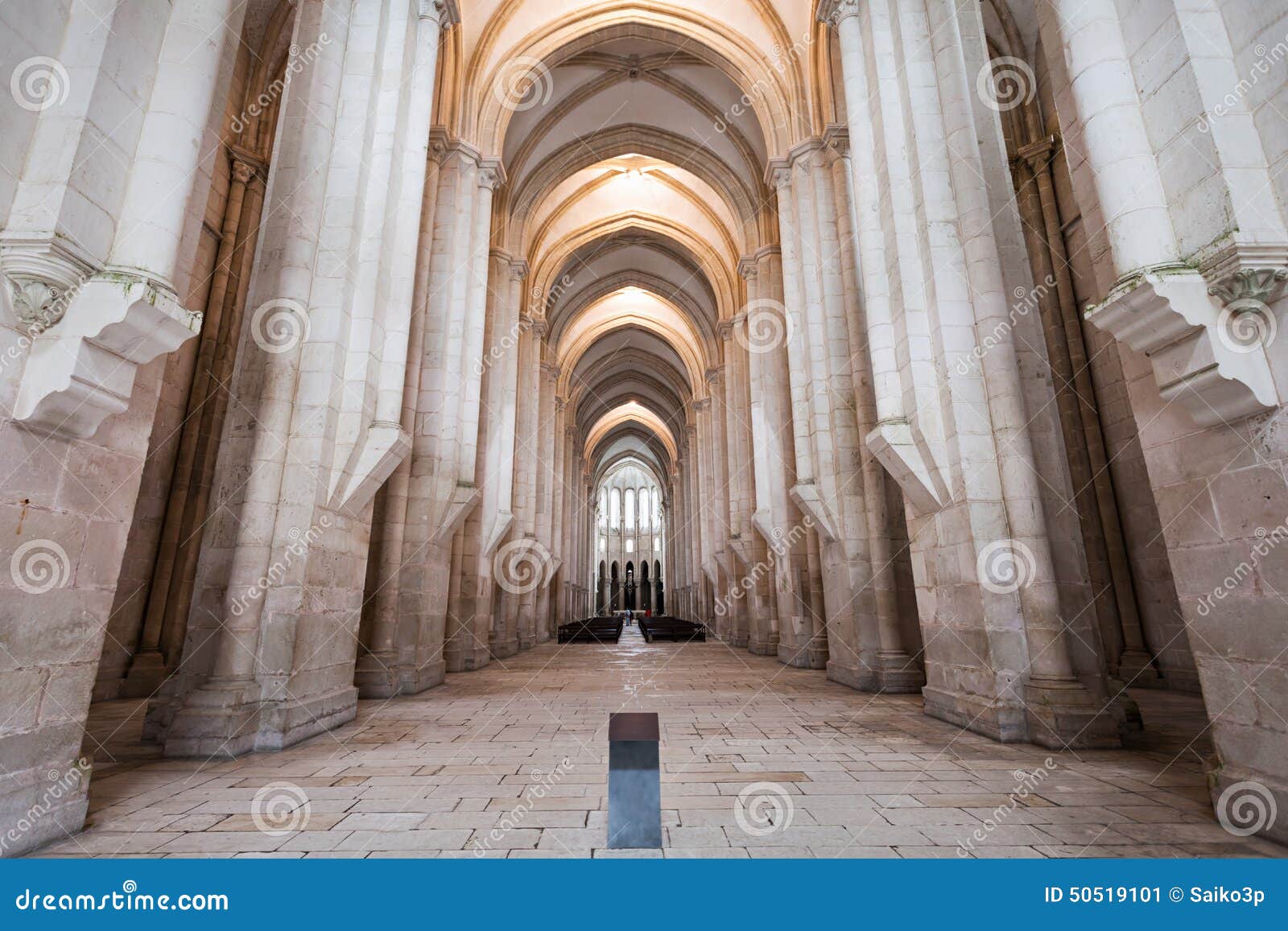 Alcobaca Monastery Interior Stock Image - Image of historical, abbey ...