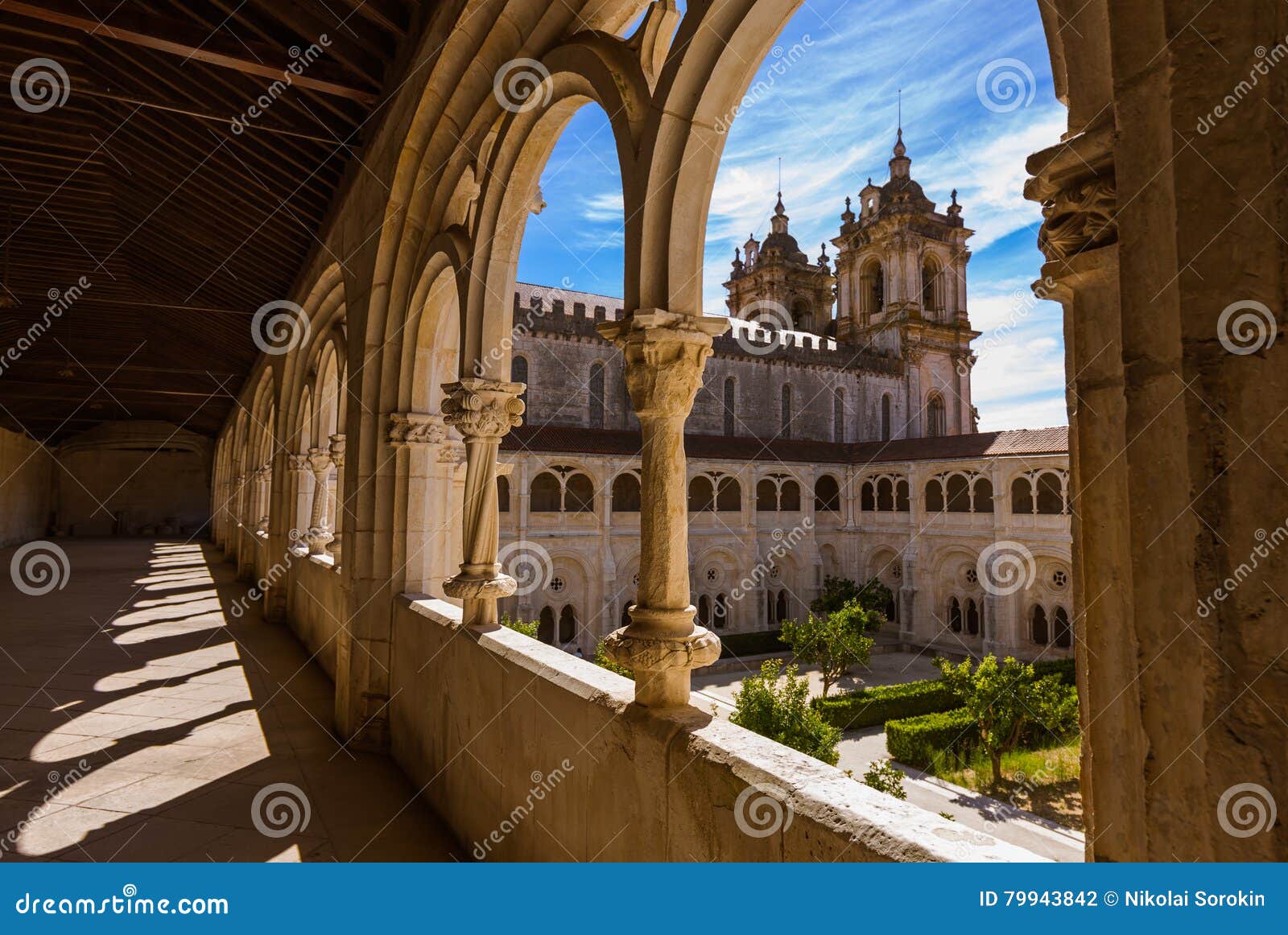 Alcobaca Monastery - Portugal Stock Photo - Image of architecture ...
