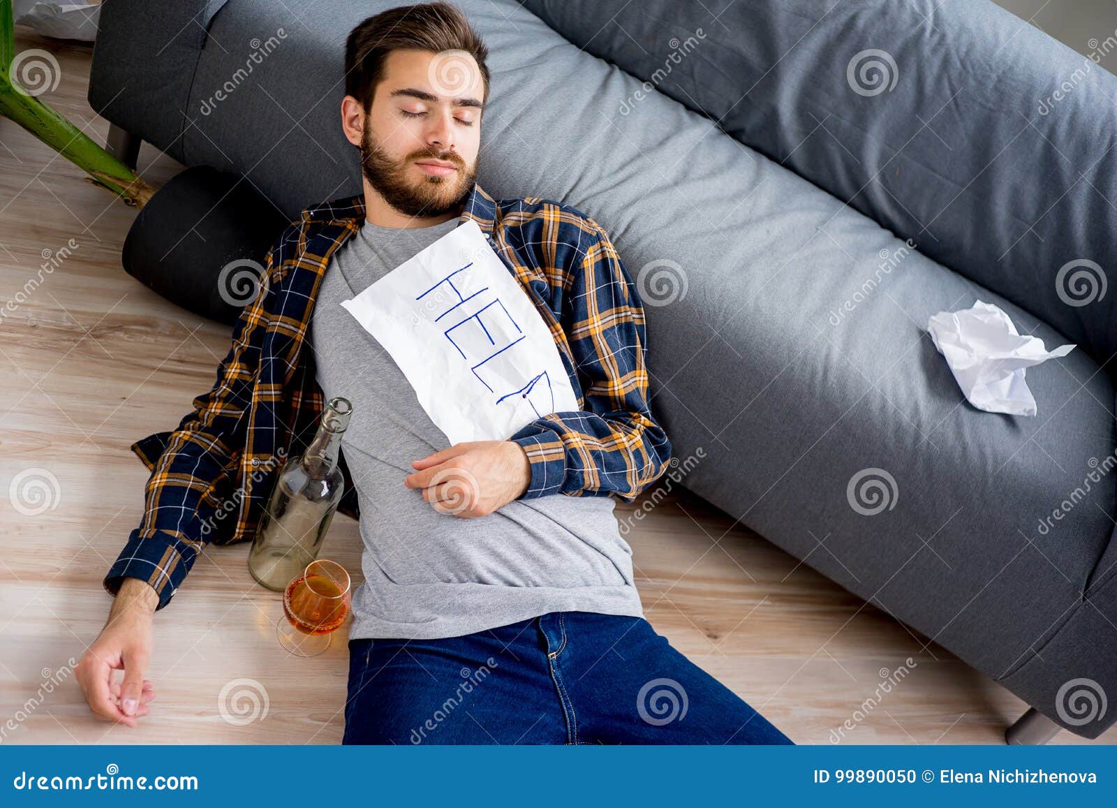 Alcohol addicted man stock photo. Image of alcoholism - 99890050