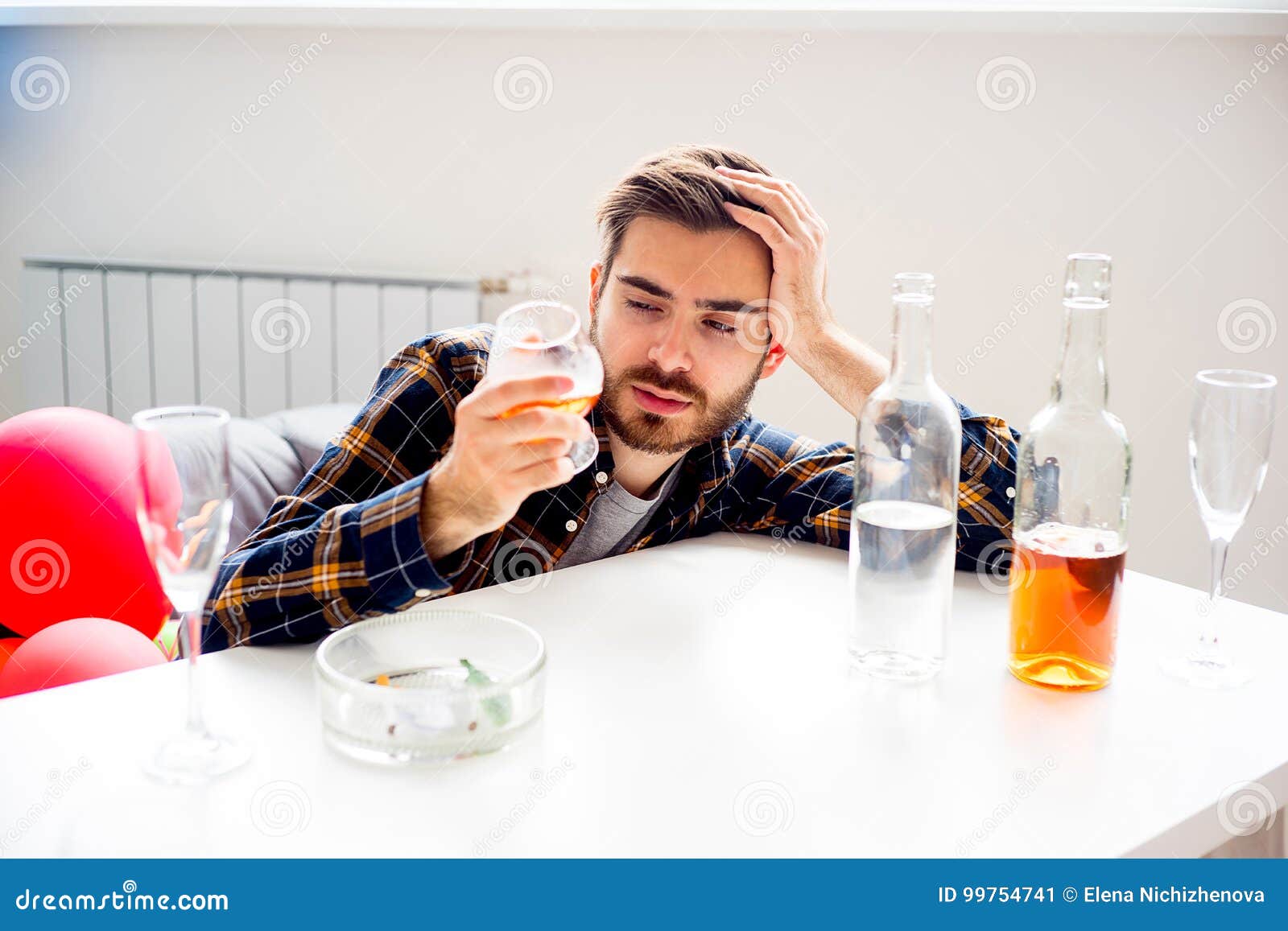 Alcohol addicted man stock image. Image of addicted, male - 99754741