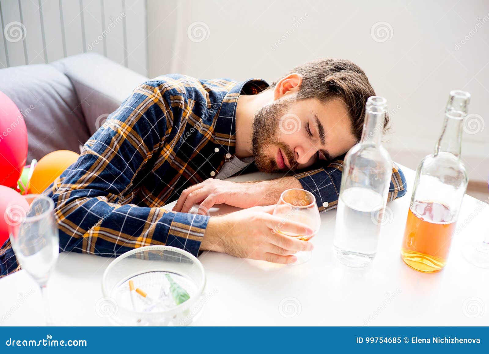 Alcohol addicted man stock image. Image of young, drink - 99754685