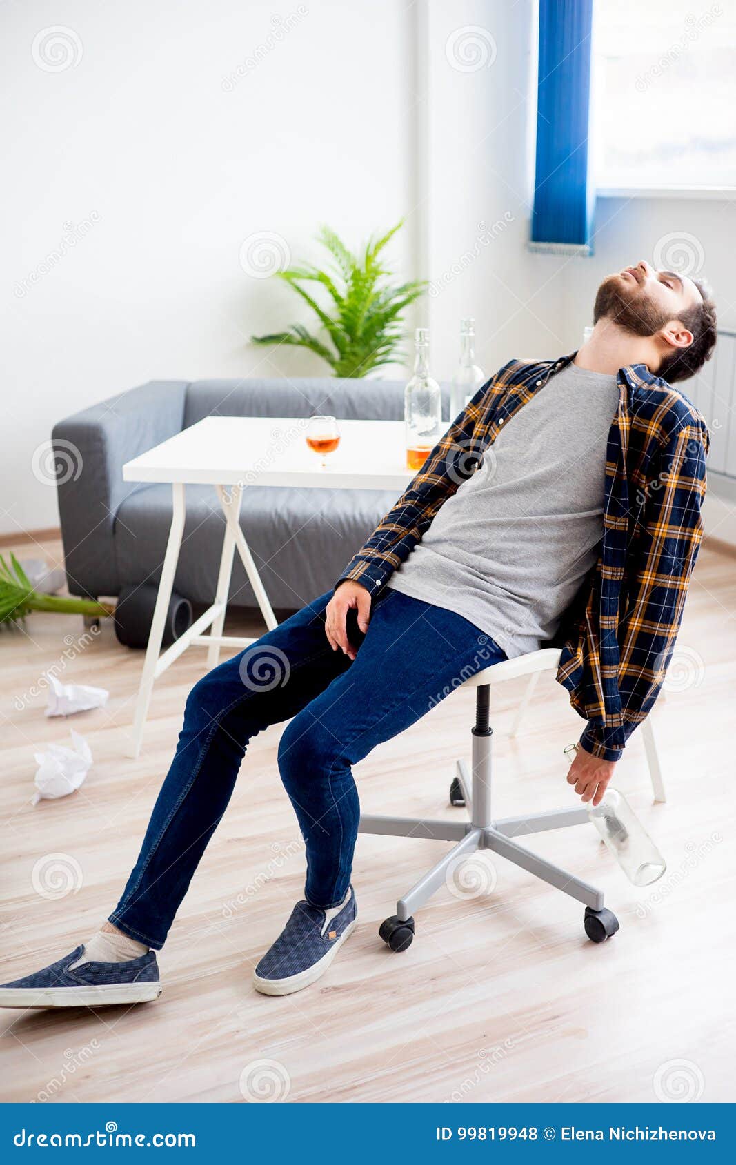 Alcohol addicted man stock photo. Image of alcoholism - 99819948