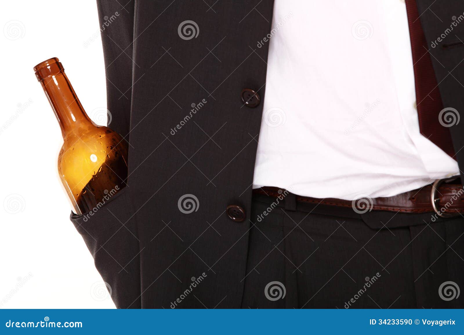 Alcohol Addiction Concept Man with Wine Bottle Stock Photo - Image of ...