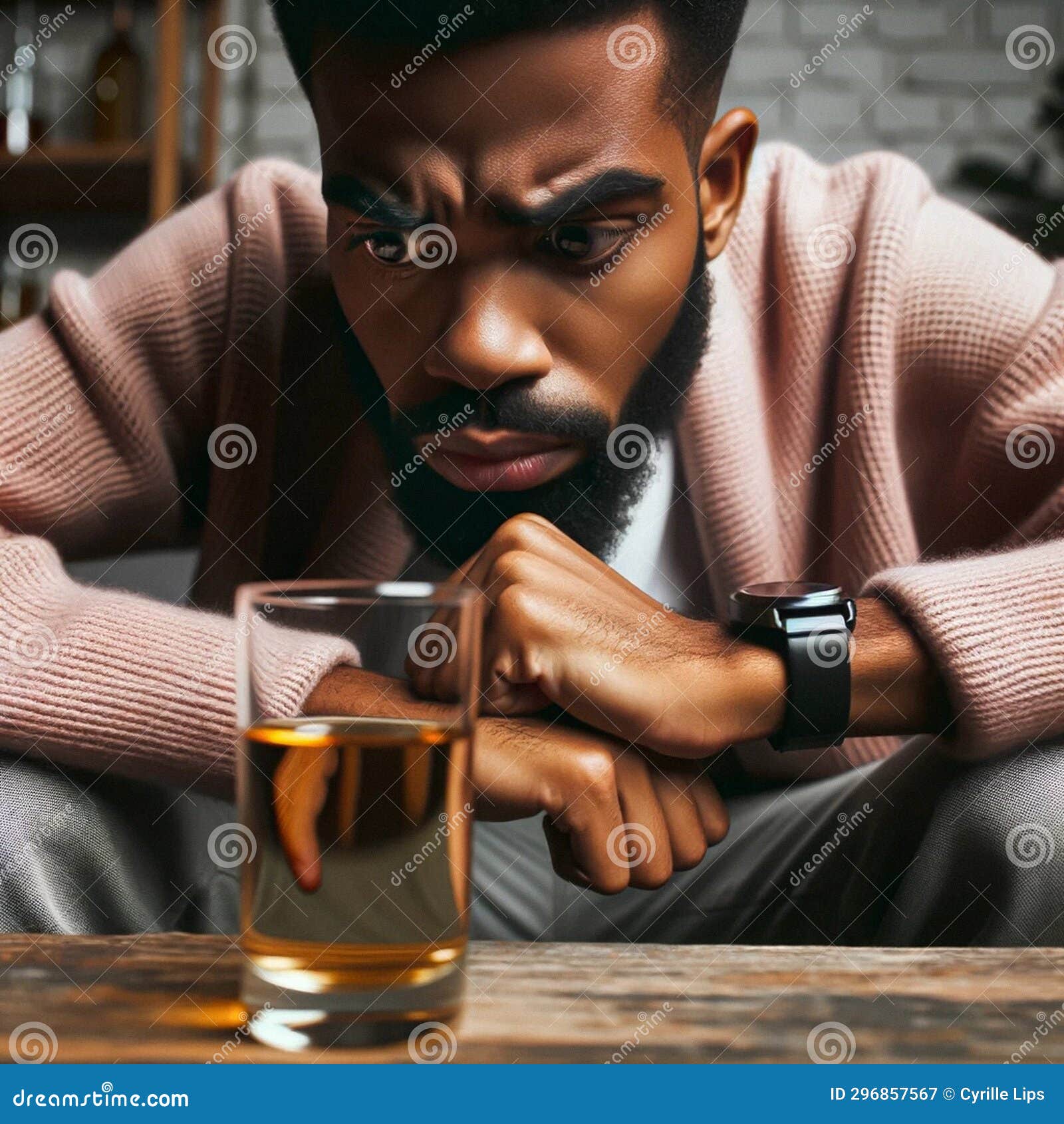 Alcohol Addiction. Generative AI Stock Illustration - Illustration of ...