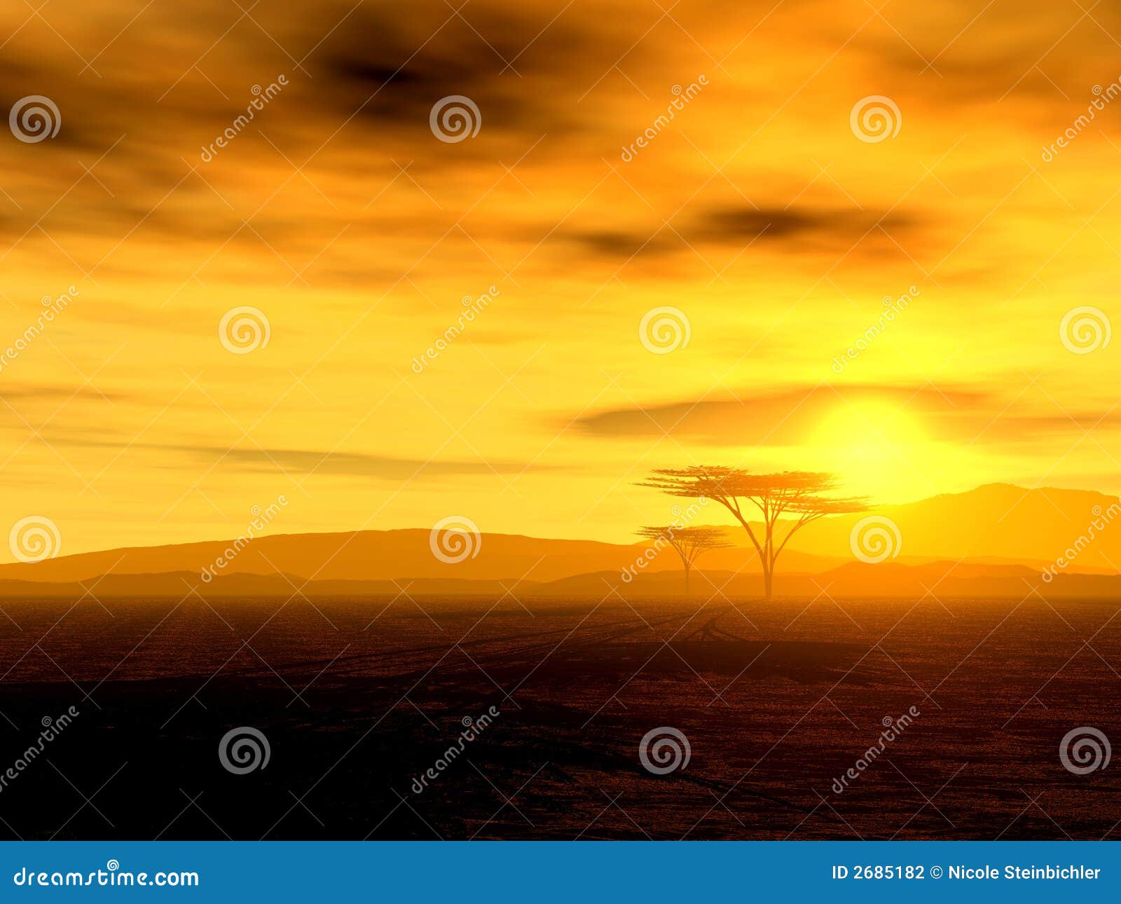 Alcohol Africano - La Sabana Stock de ilustración - Ilustración de ...