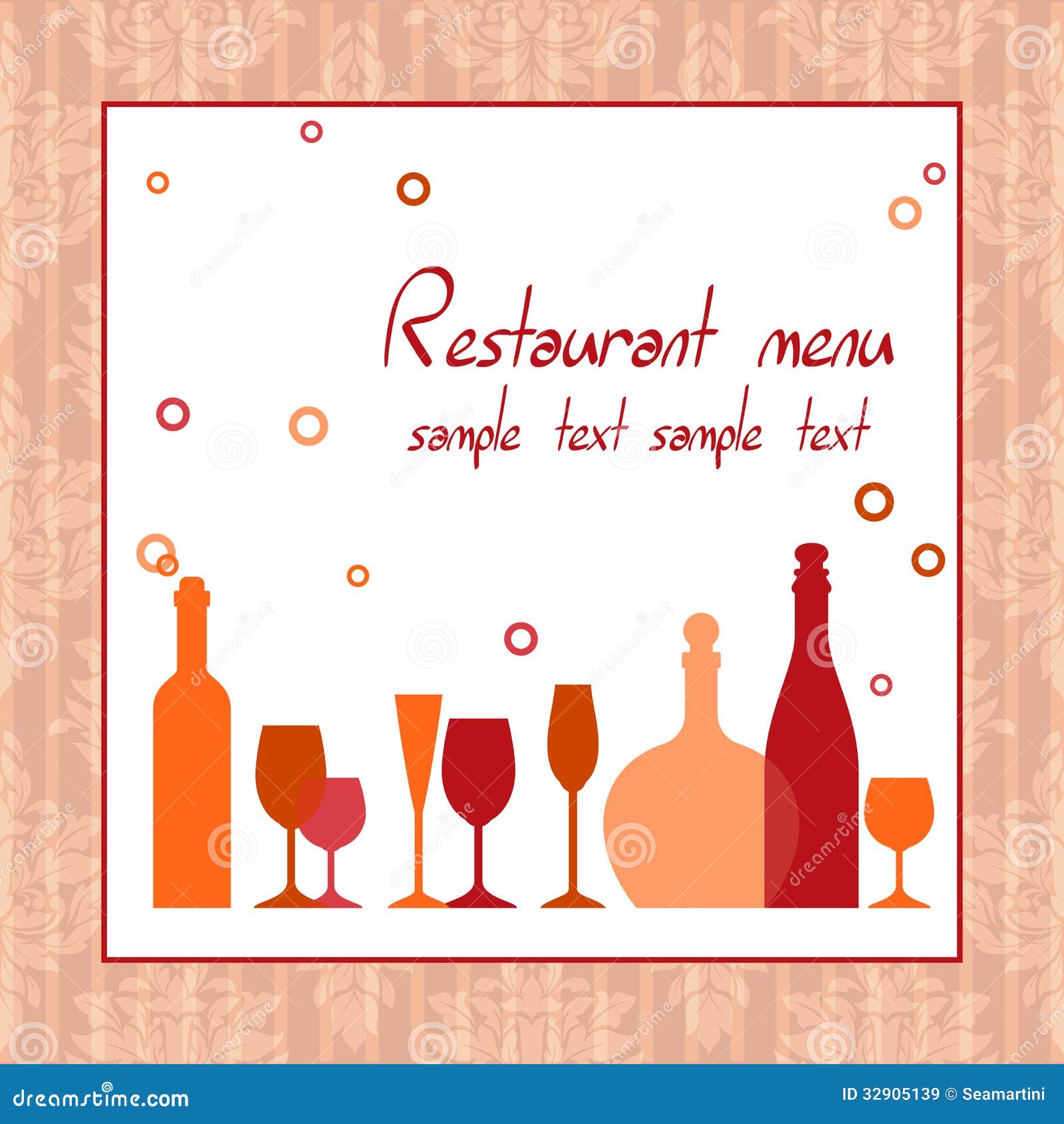 Alcohol Bar or Restaurant Menu Stock Vector - Illustration of backdrop ...