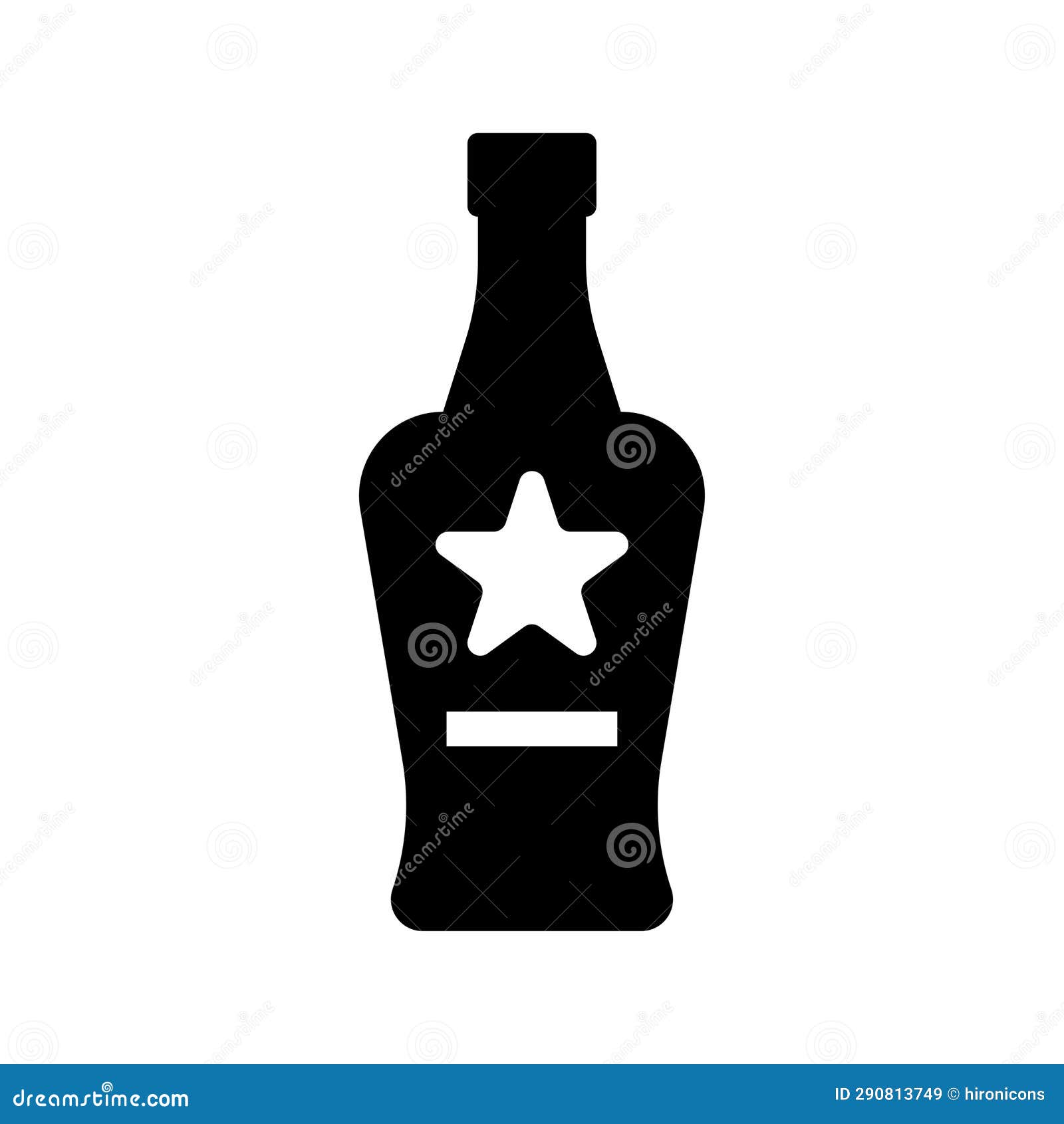 Alcohol, bottle, cava icon stock illustration. Illustration of printed ...