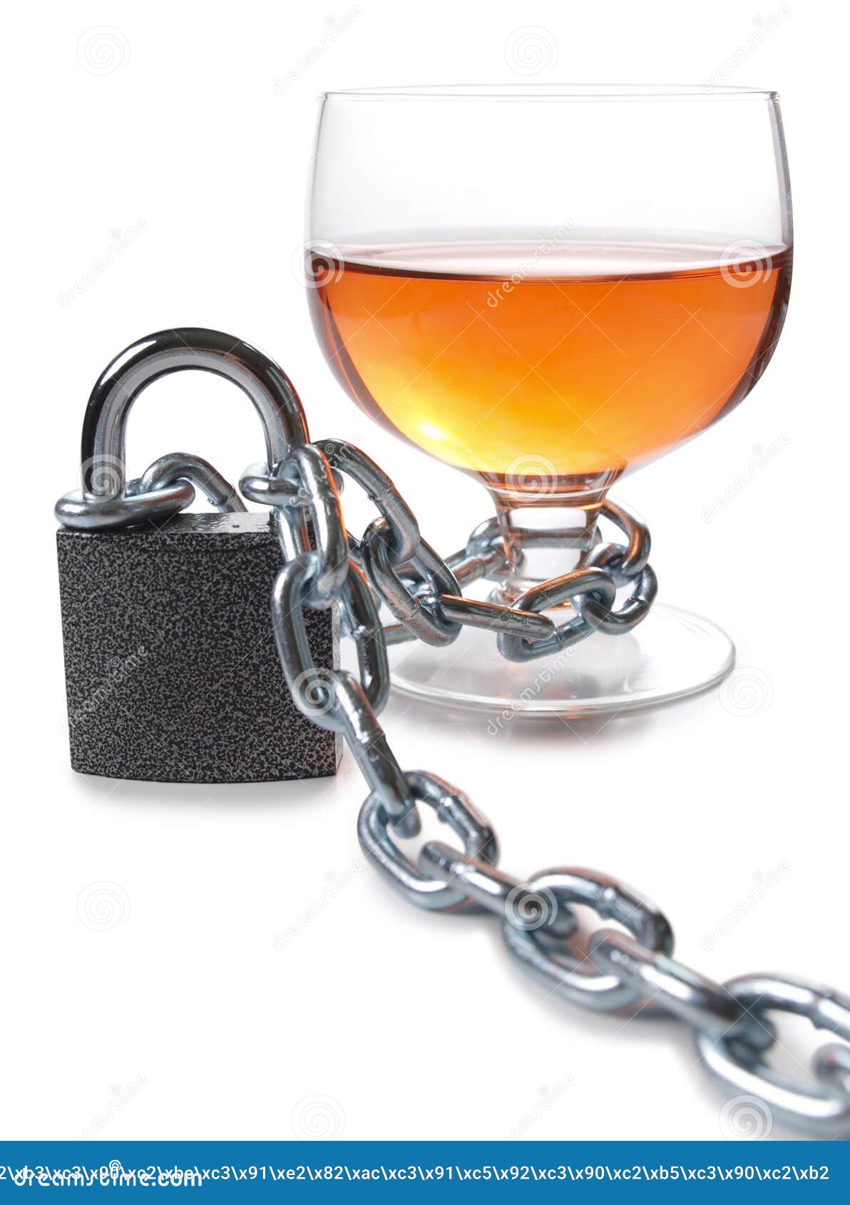 Alcohol and chain stock photo. Image of addiction, link - 63848524