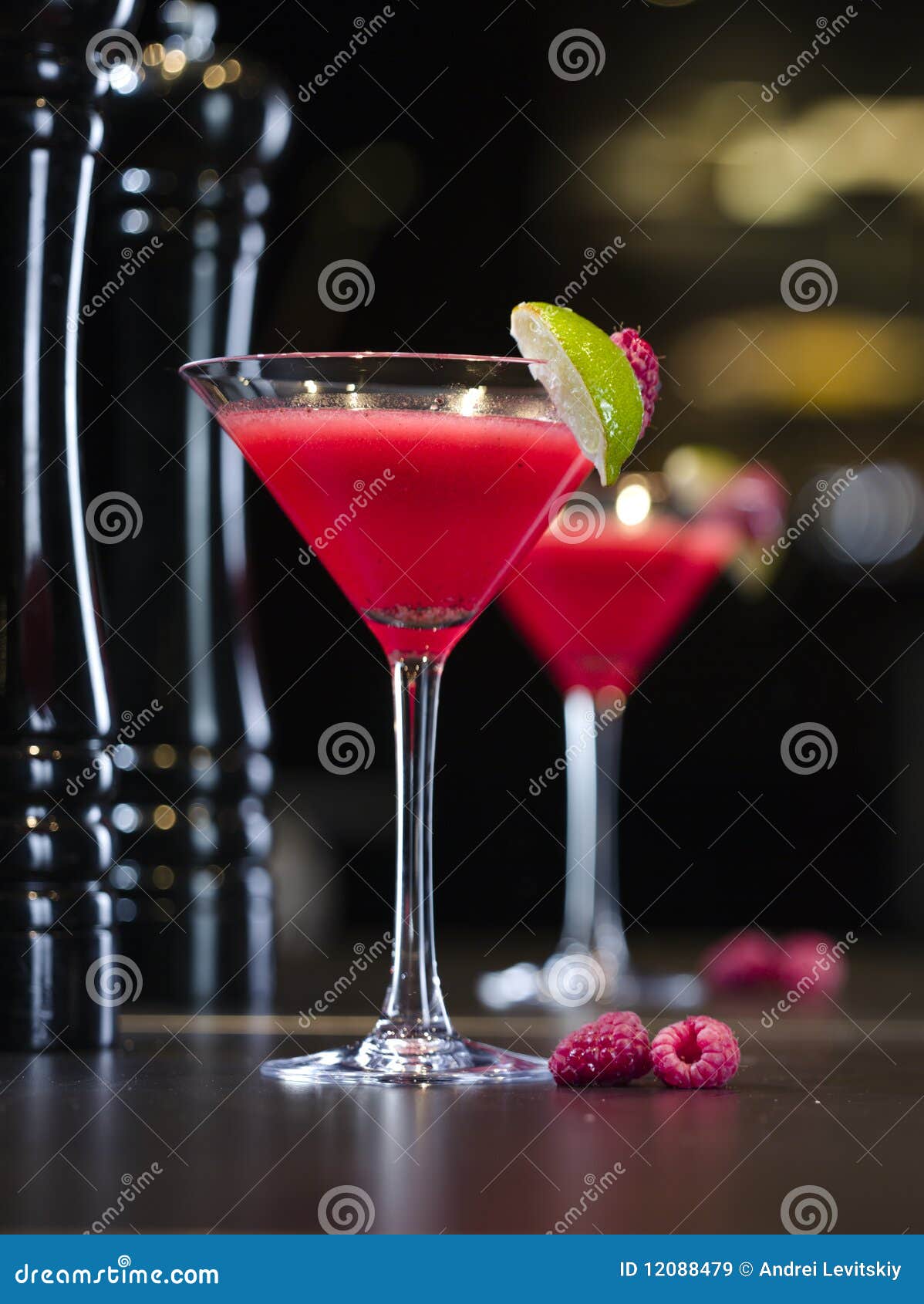 Alcohol cocktail stock image. Image of raspberry, closeup - 12088479