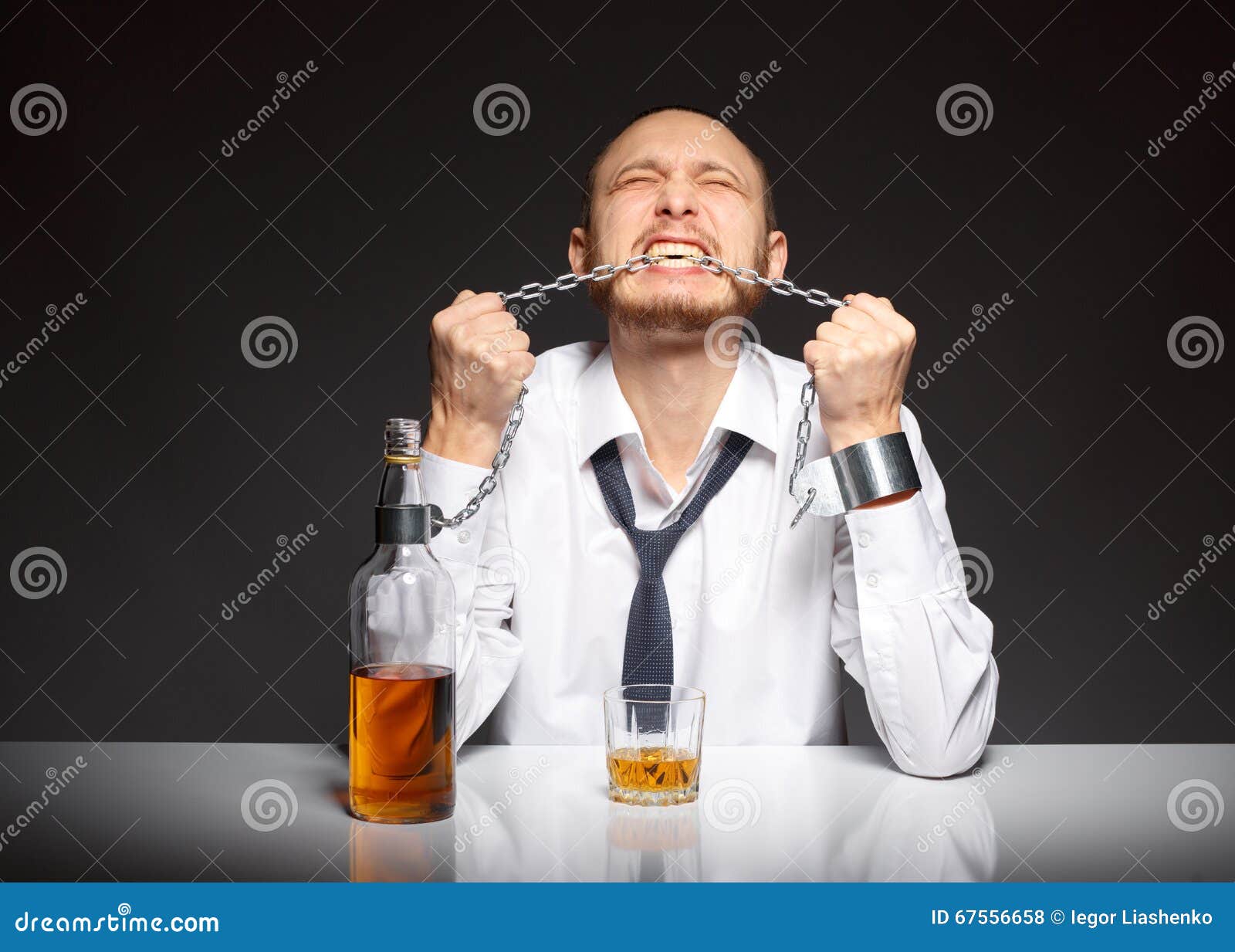 Alcohol dependence in men stock photo. Image of frustration - 67556658