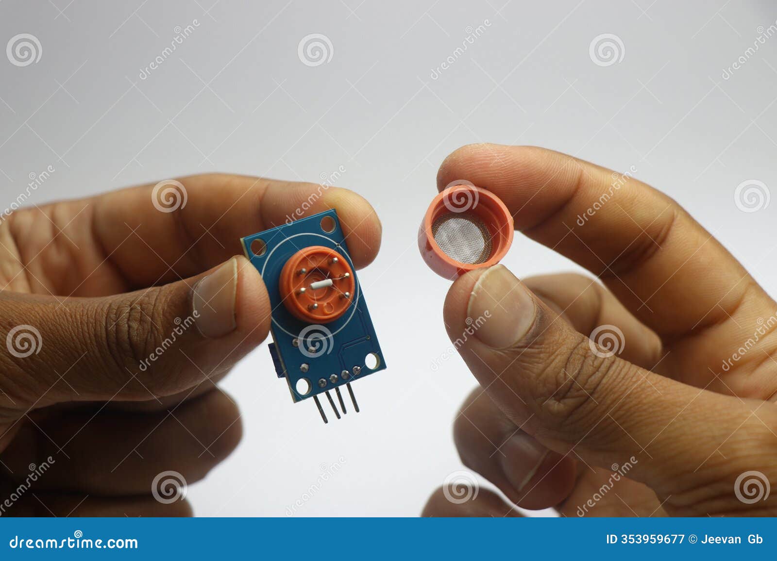 Alcohol Detection Sensor Module with a View of Its Inside Components ...