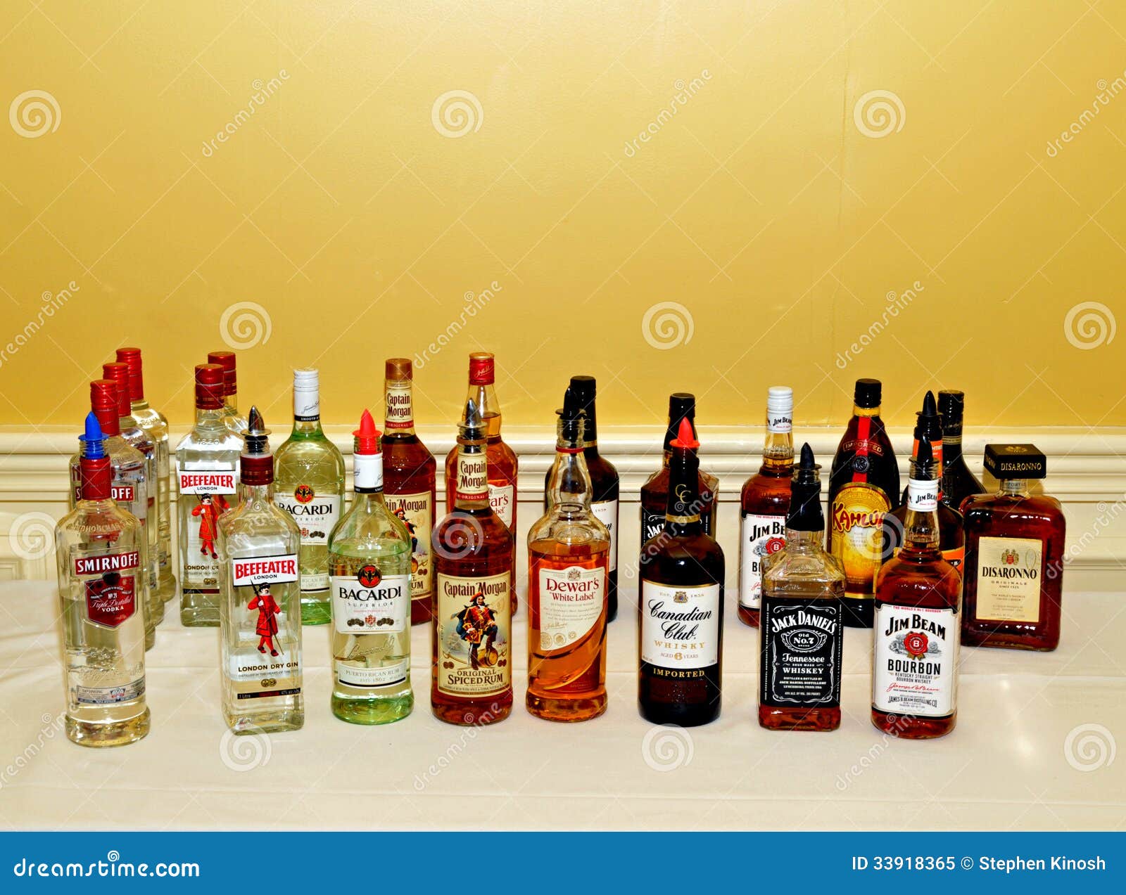 Alcohol display editorial image. Image of drinking, burbon - 33918365