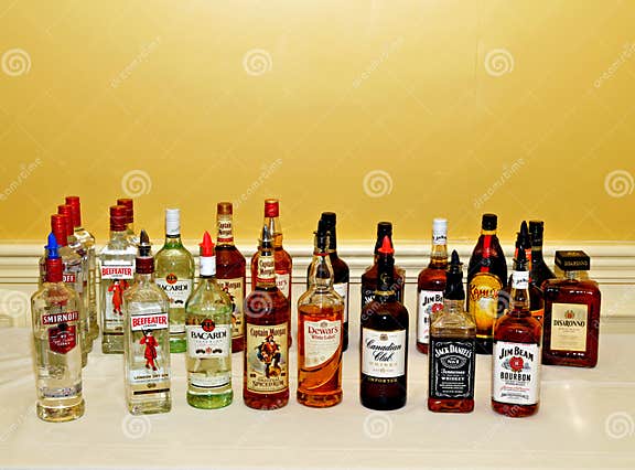Alcohol display editorial image. Image of drinking, burbon - 33918365