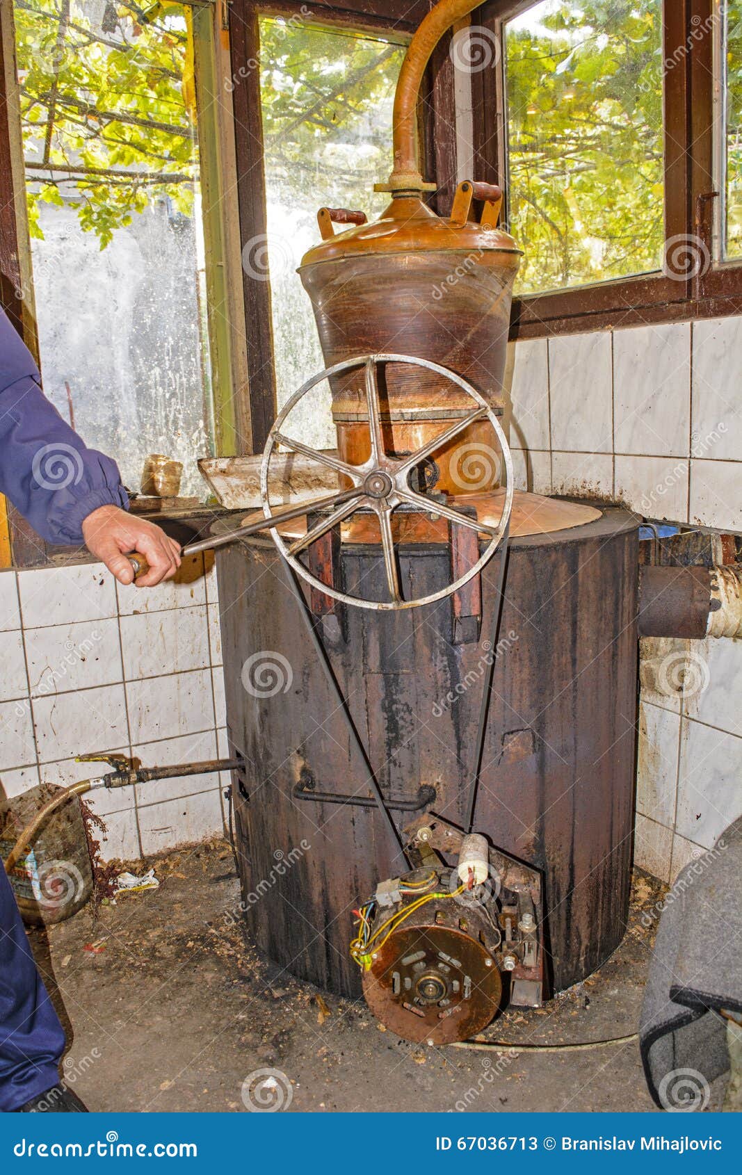 Alcohol Distillation Boiler Stock Image - Image of domestic, industry ...