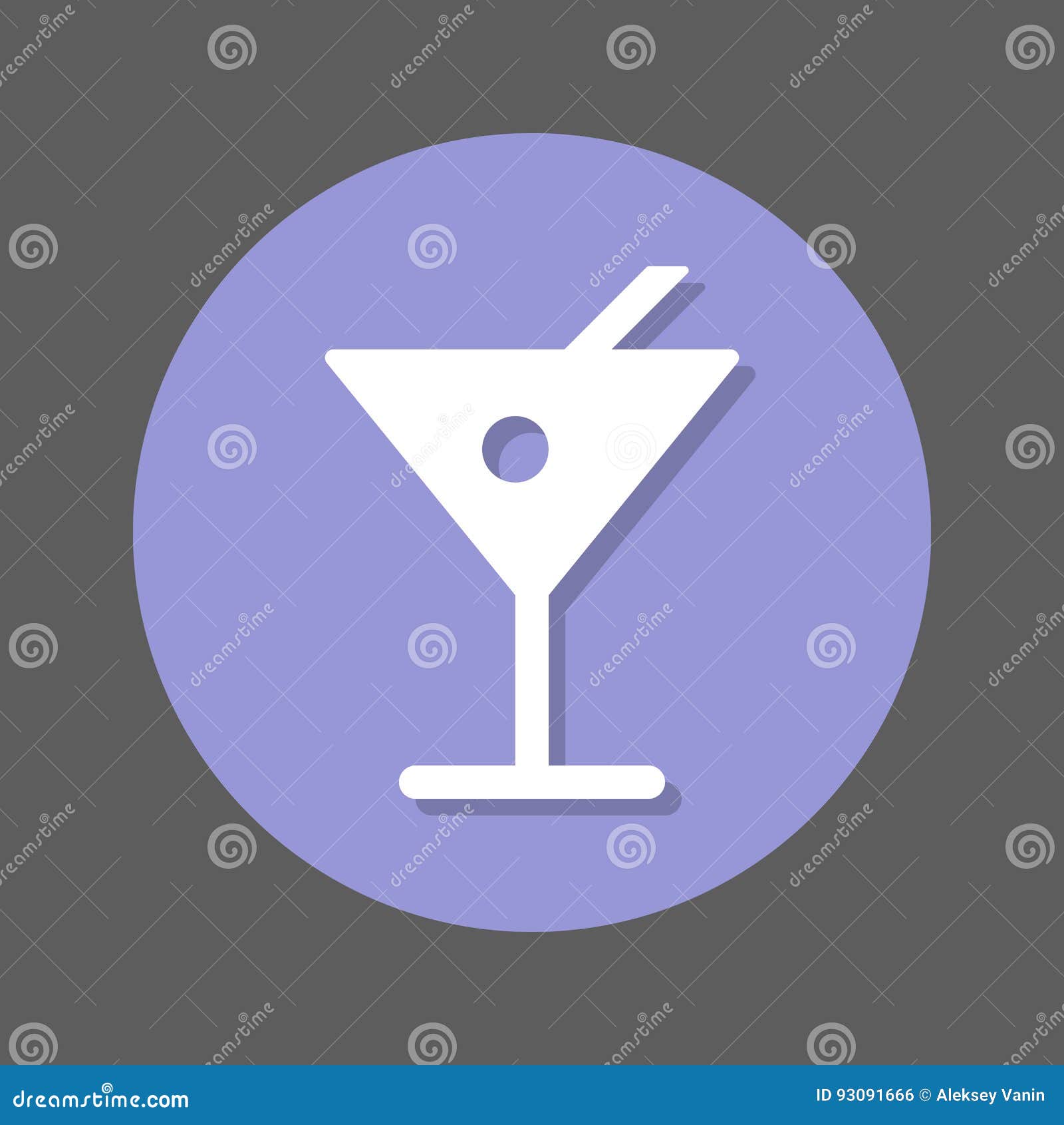 Alcohol Drink, Cocktail Flat Icon. Round Colorful Button, Circular ... Alcohol Drink, Cocktail Flat Icon. Round Colorful Button, Circular ...
