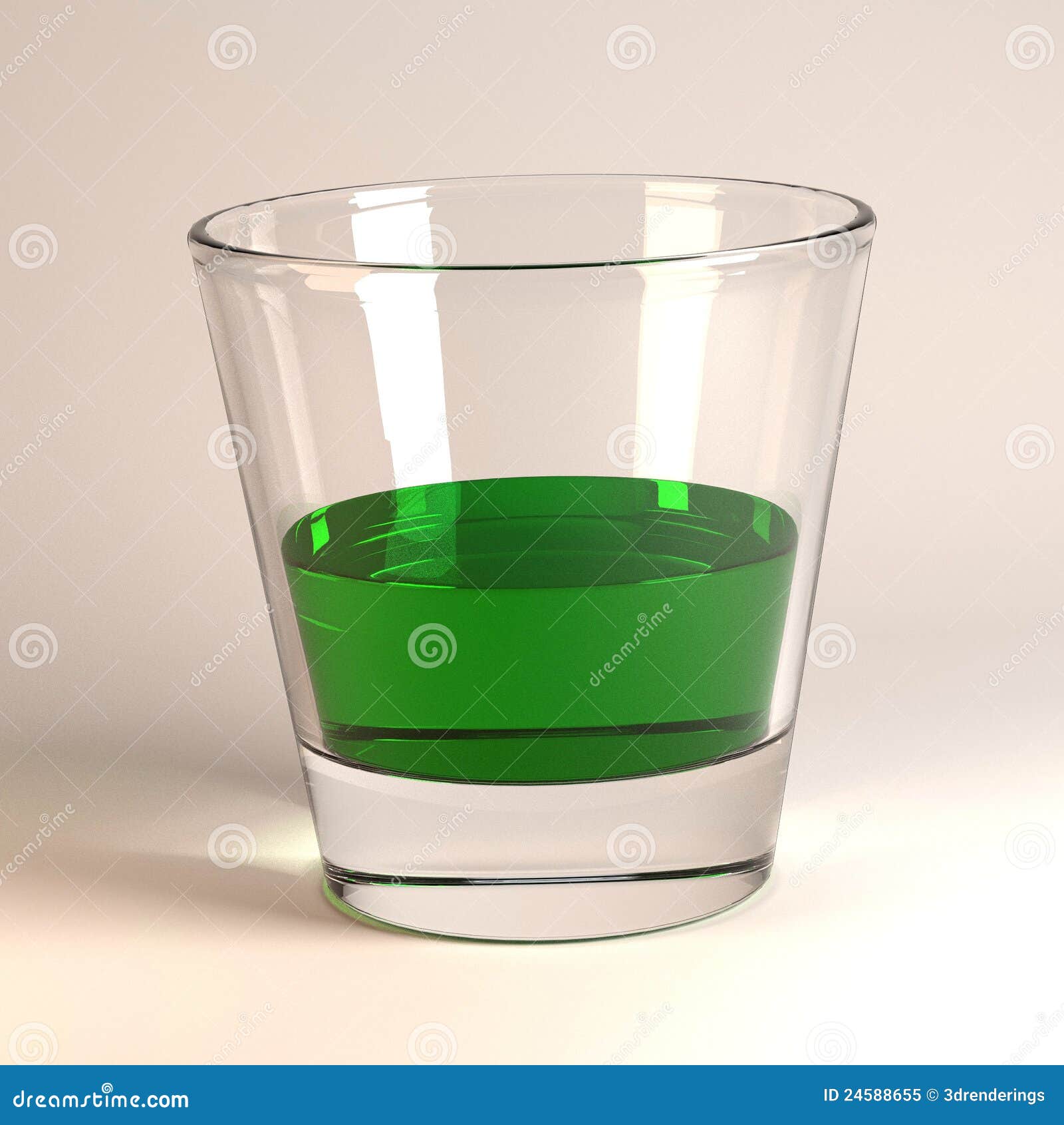 Alcohol drink - green stock illustration. Illustration of drink - 24588655
