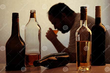 Alcohol drinking problem stock photo. Image of alcoholism - 54976158