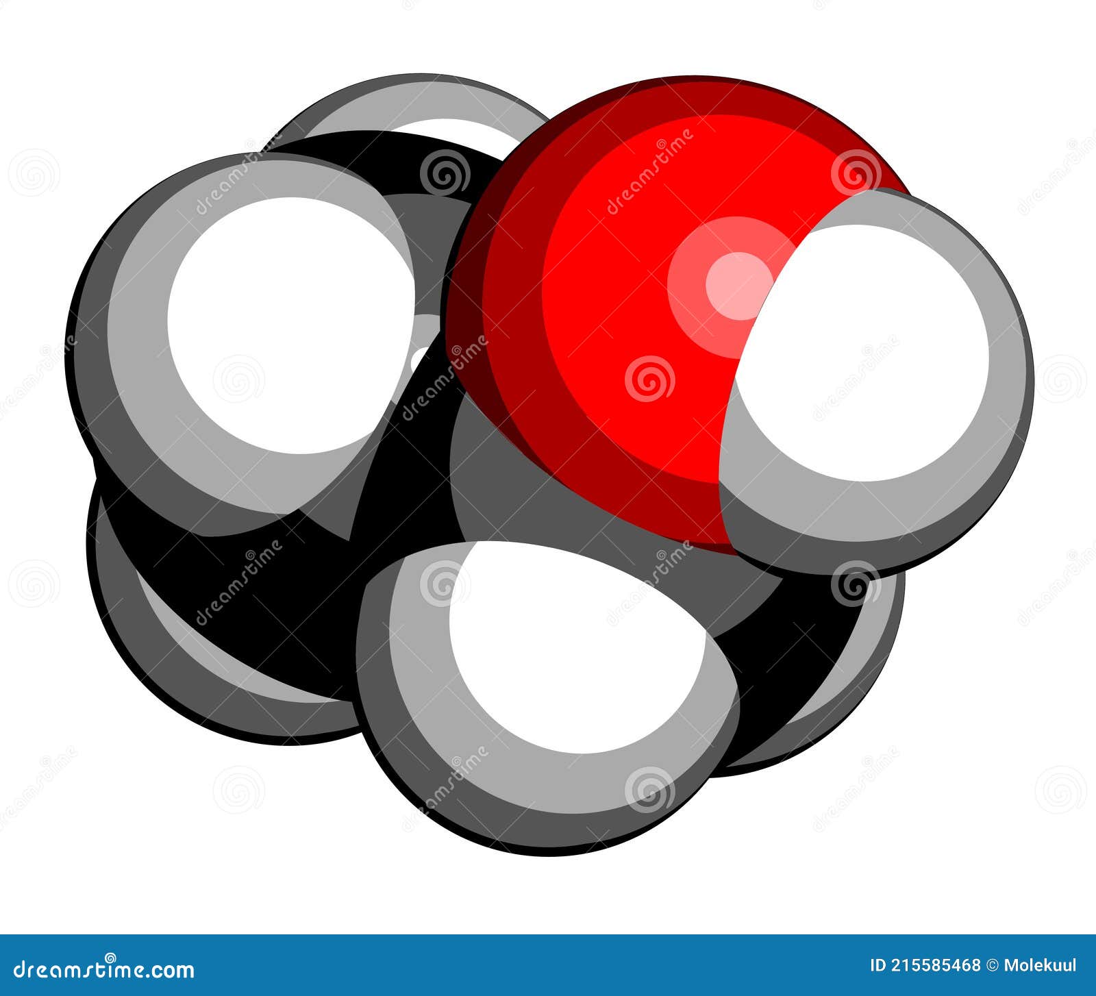 Alcohol Ethanol, Ethyl Alcohol Molecule, Chemical Structure. Skeletal ...