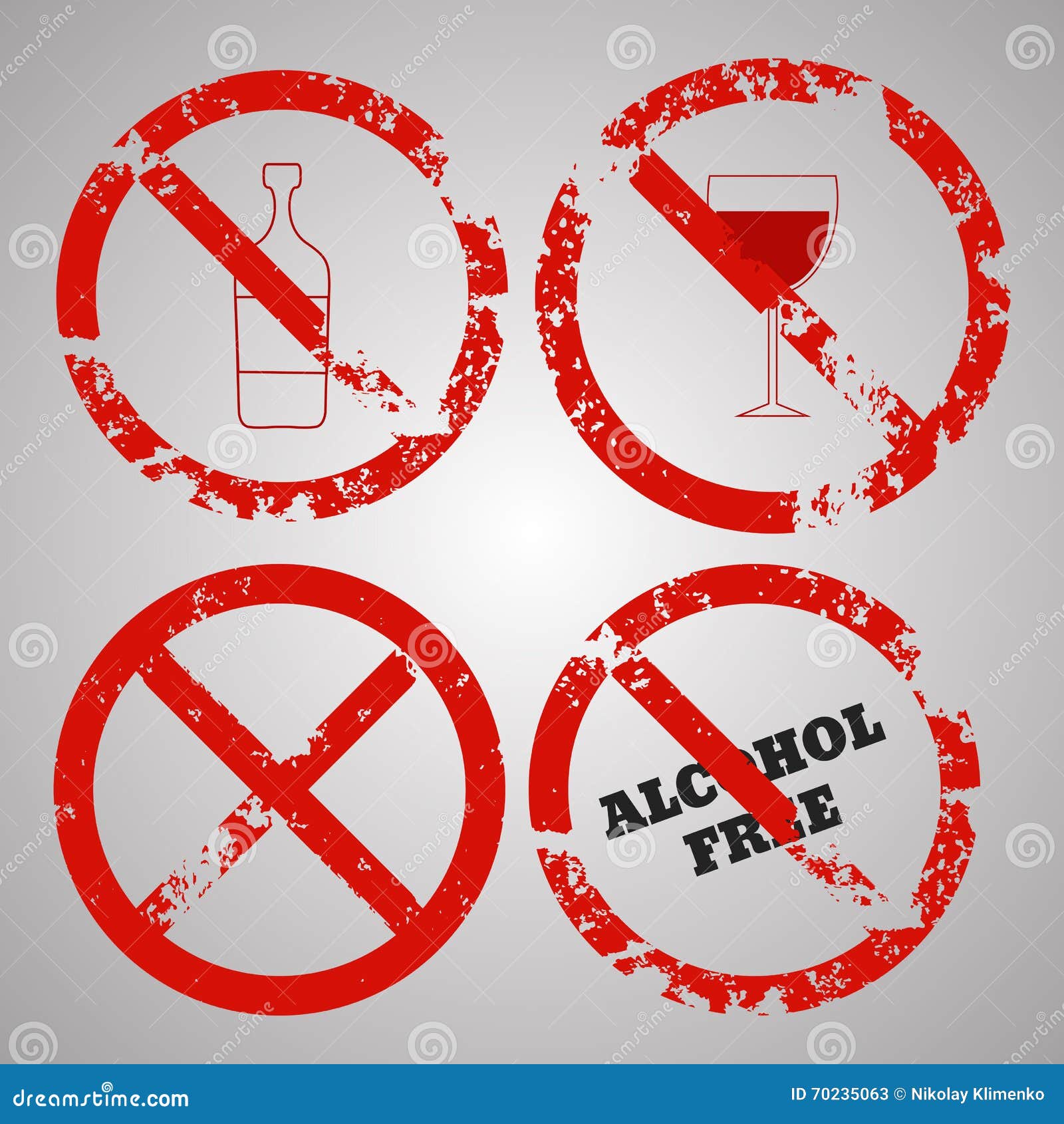 Alcohol Free Icons Set Eps 10 Illustration Stock Illustration ...
