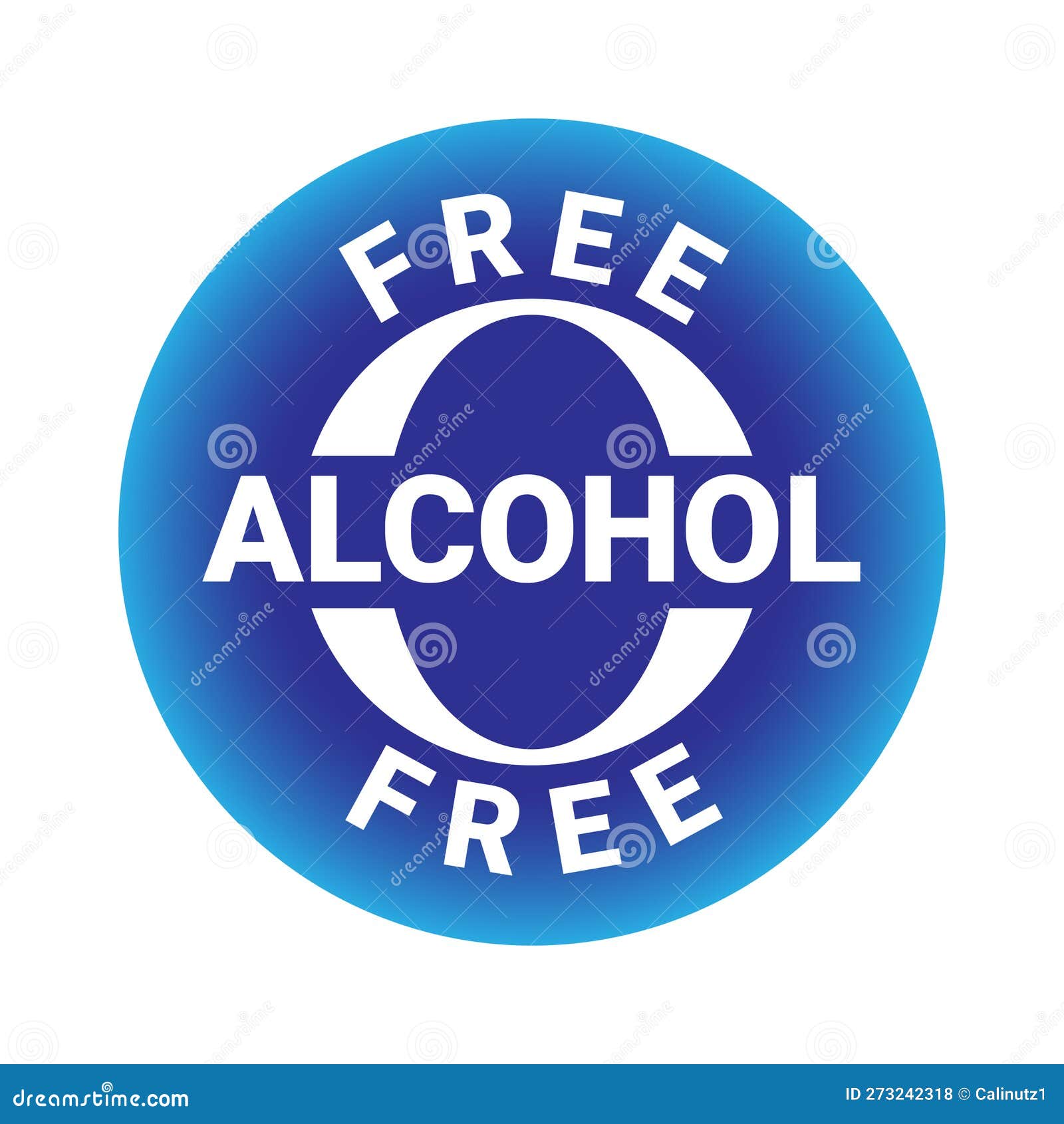 Alcohol Free Vector Icon Stamp Badge Stock Vector - Illustration of ...