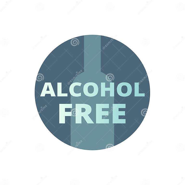 Alcohol free vector label stock illustration. Illustration of colorful ...