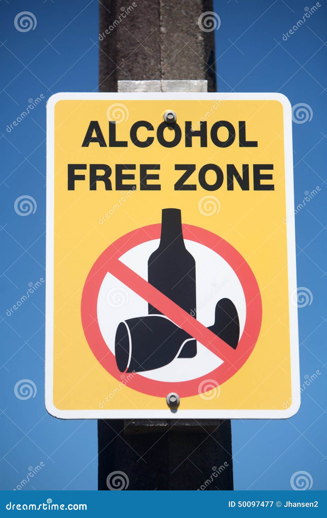 Alcohol Free Zone Sign stock image. Image of restrictive - 50097477
