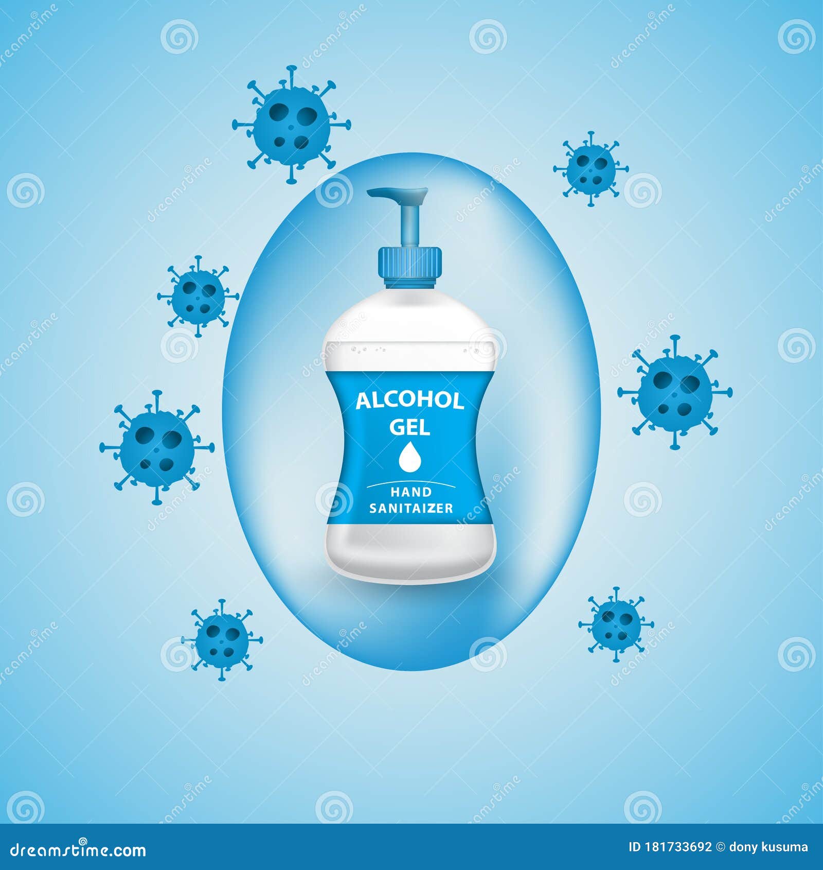 Alcohol Gel Hand Sanitizer Vector Design. Antiseptic Gel Stock Vector ...