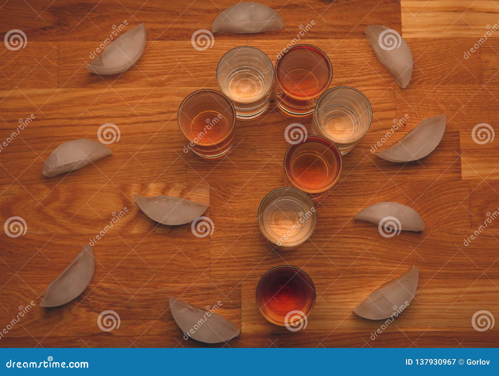 Alcohol Glass Shot Question Mark Wooden Table Stock Image - Image of ...