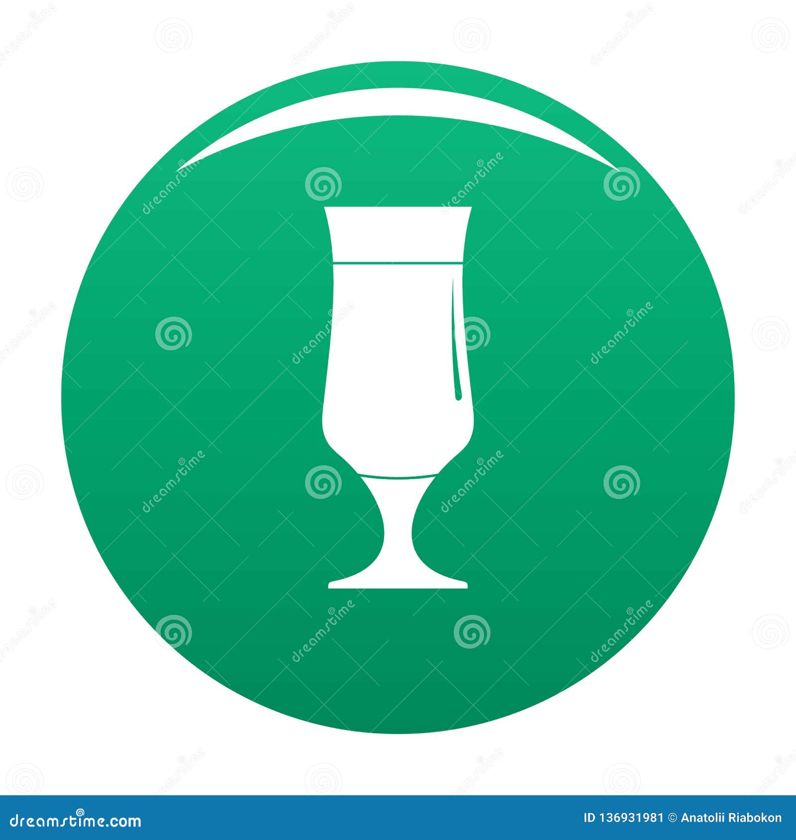 Alcohol icon vector green stock vector. Illustration of isolated ...