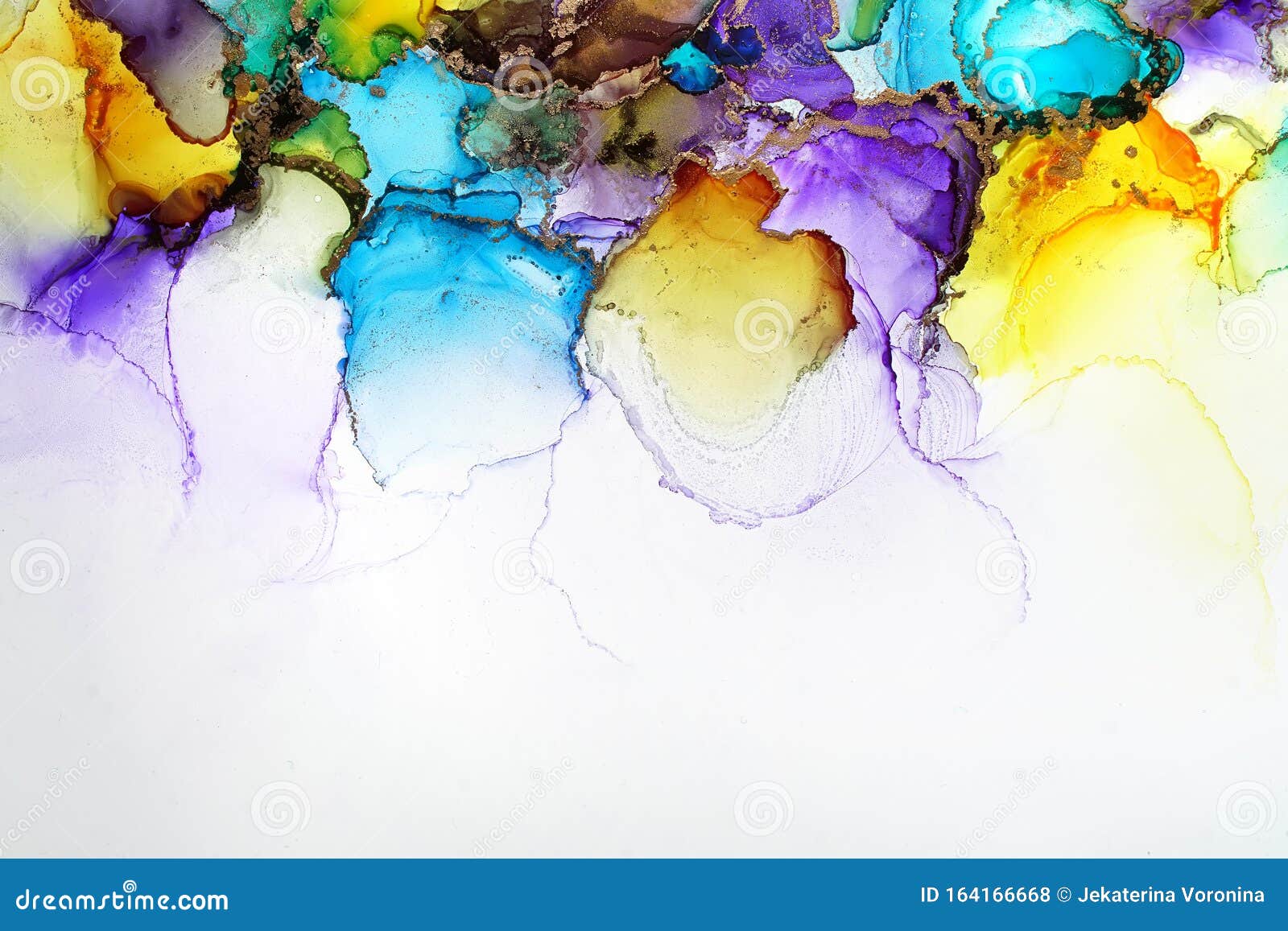 Alcohol Ink Abstract Texture Stock Photo - Image of effect, flow: 164166668