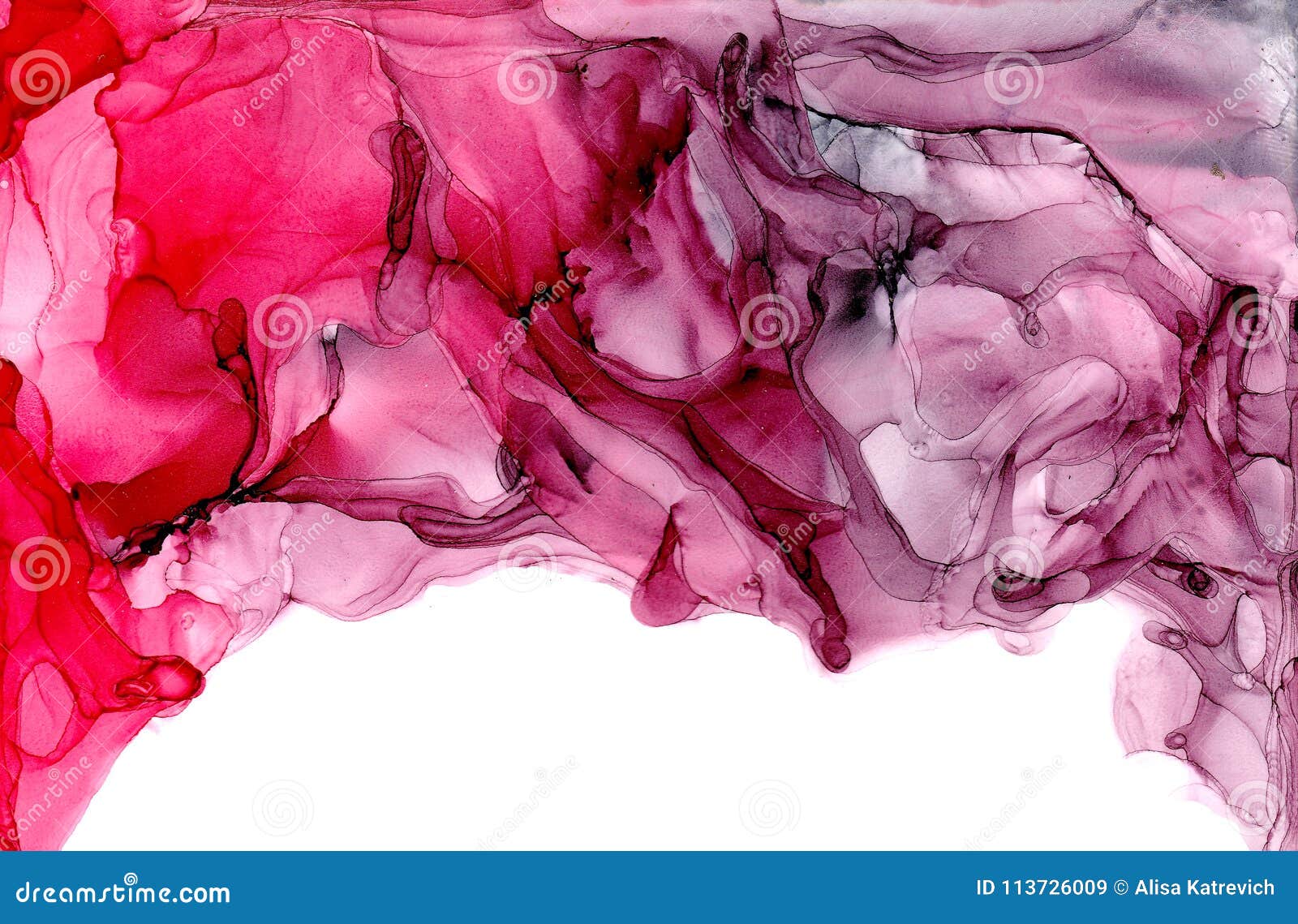 Alcohol Ink Texture. Fluid Ink Abstract Background Stock Illustration ...