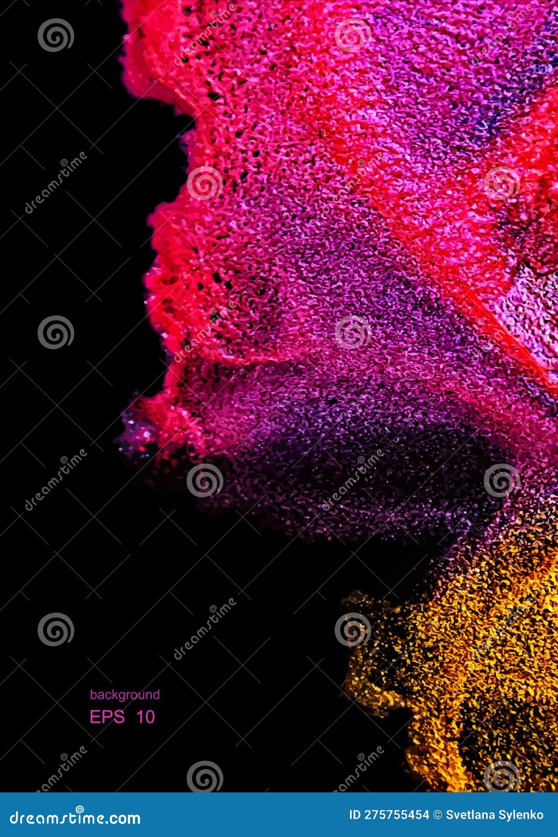 Alcohol Ink Vector Texture Banner. Fluid Ink Abstract Background Stock ...