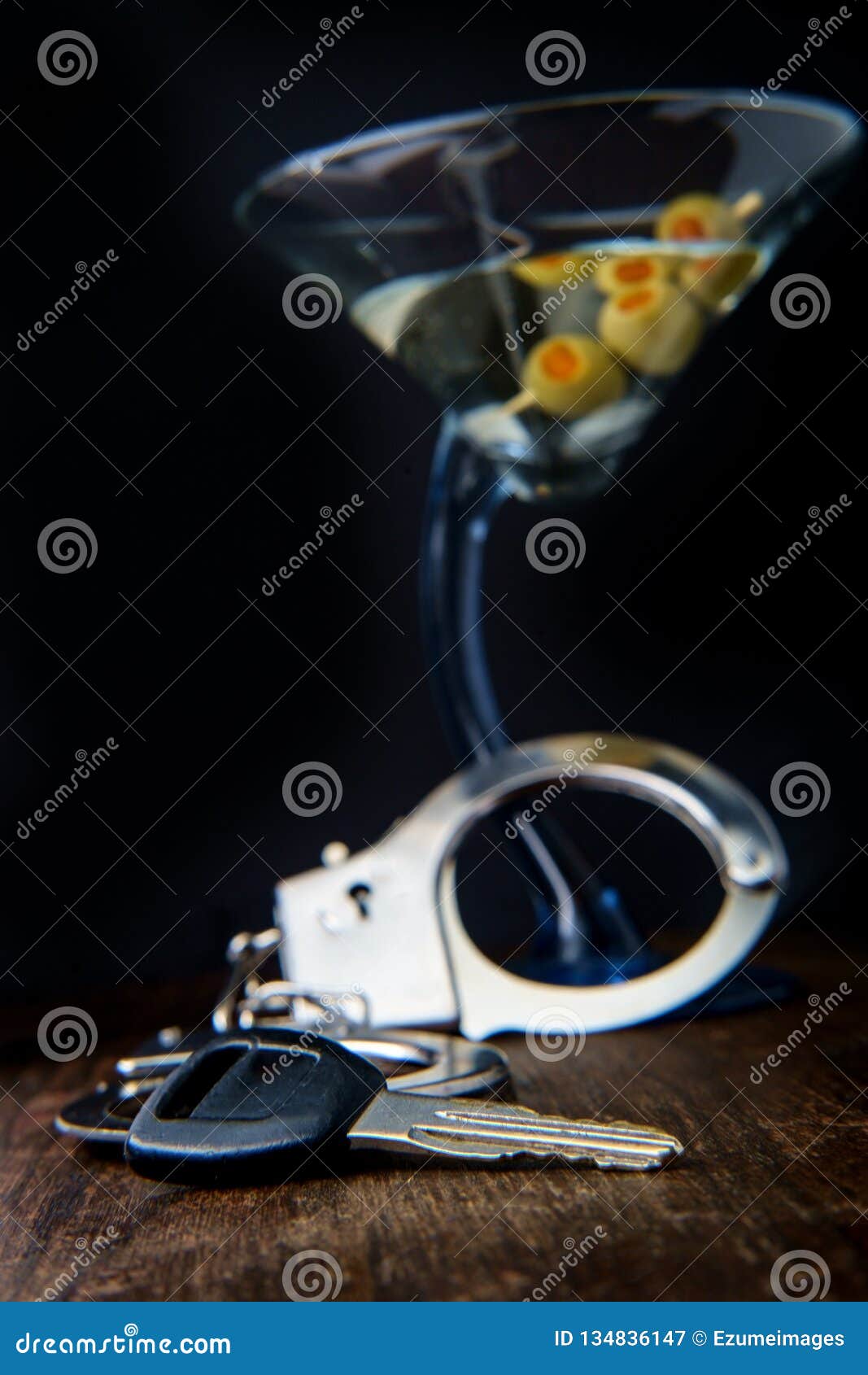 Alcohol Keys Handcuffs stock image. Image of keys, intoxicated - 134836147