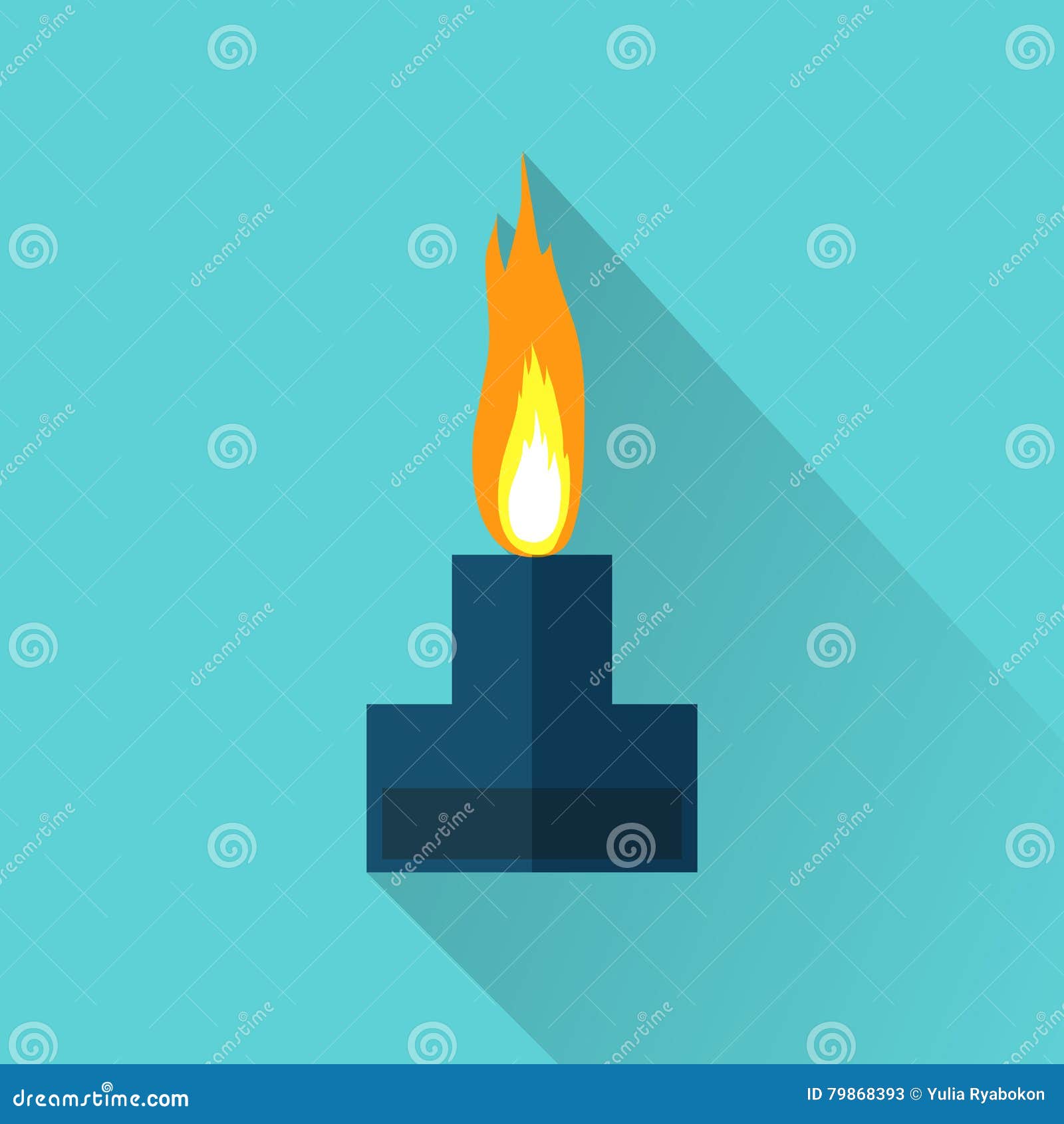 Alcohol lamp icon stock vector. Illustration of industry - 79868393