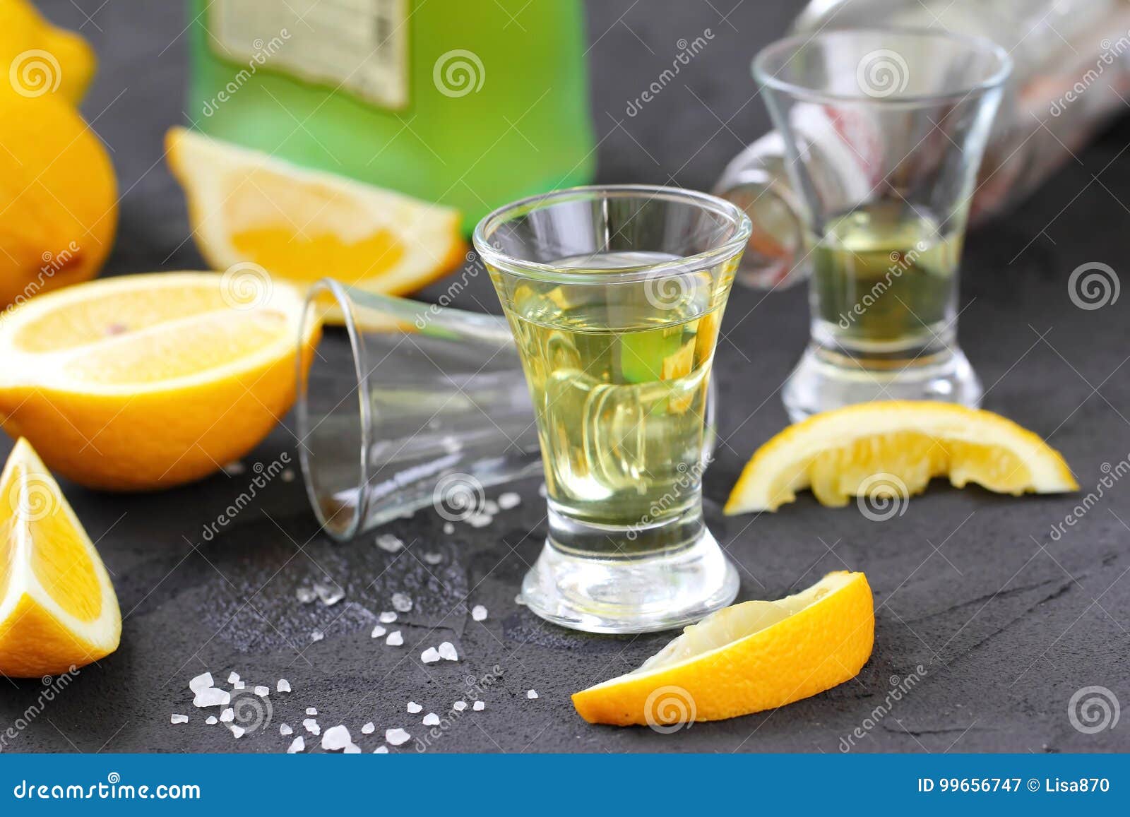 Alcohol Or Non Alcohol Lemon And Basil Drink, Infused Water Or Jin ...