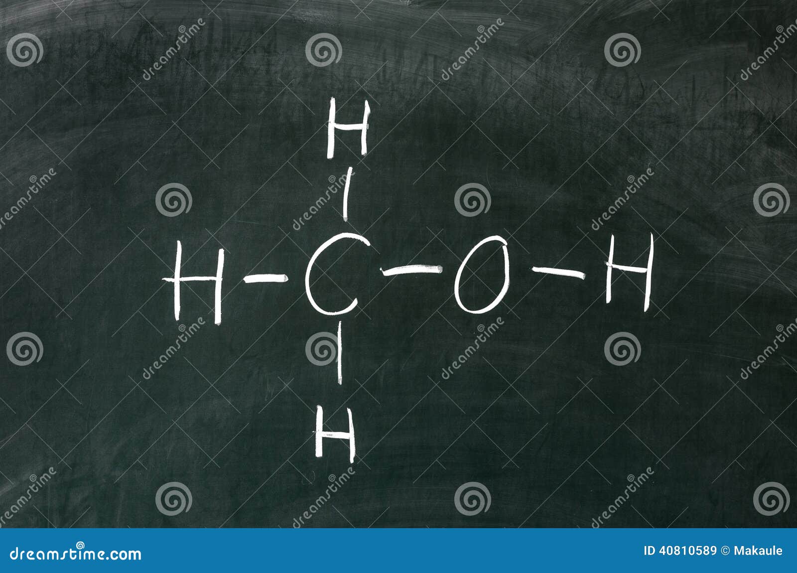 Methanol Molecule 3d, Molecular Structure, Ball And Stick Model ...