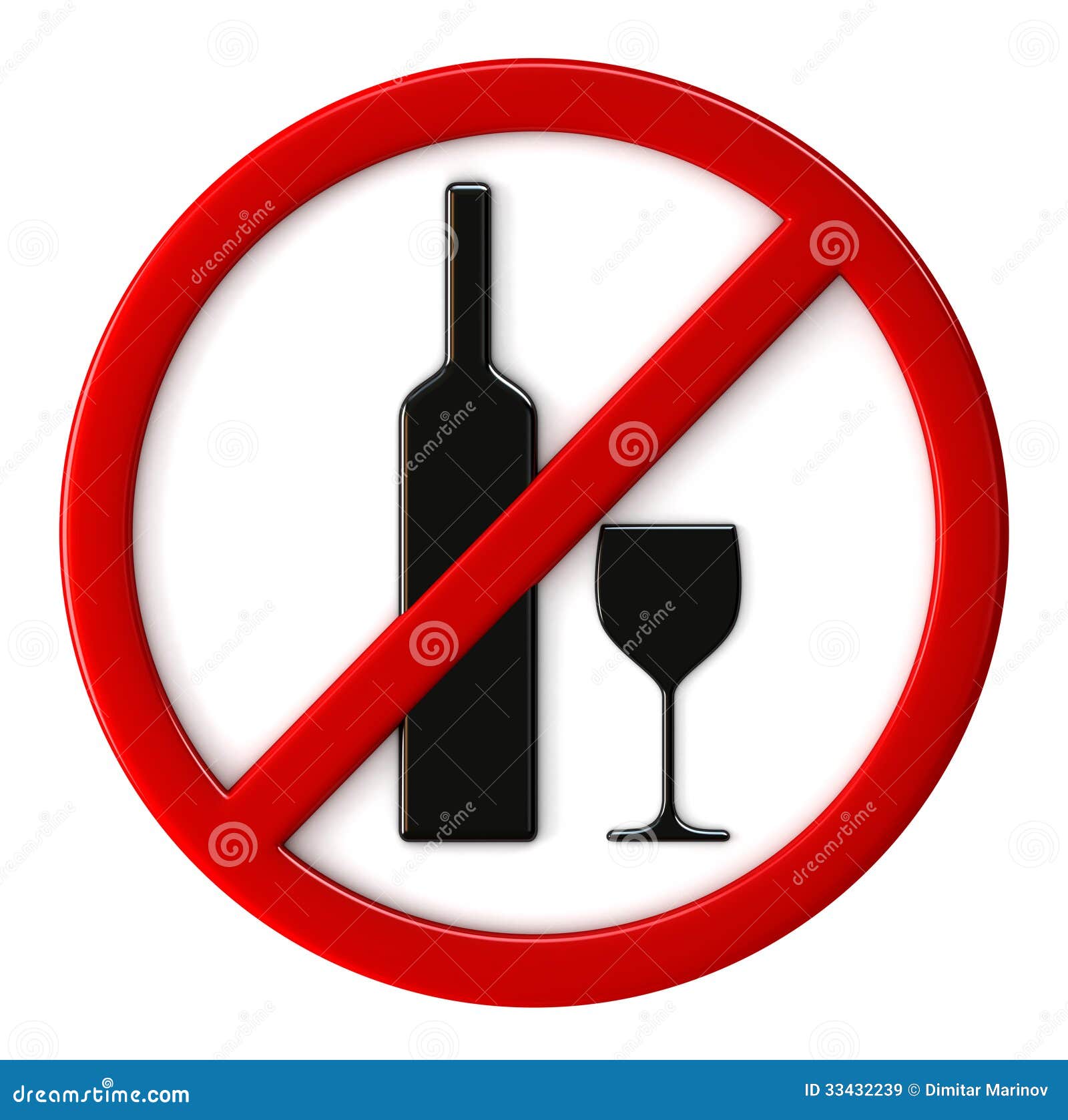 Alcohol not allowed stock illustration. Illustration of symbol - 33432239