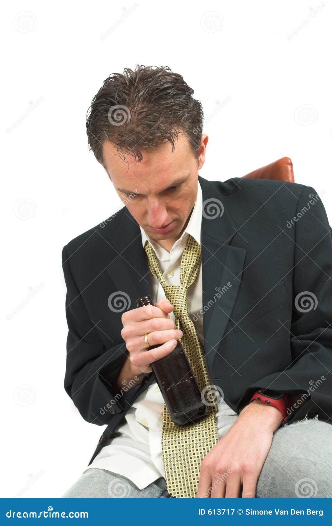 Alcohol problem stock image. Image of bottle, abuse, isolated - 613717