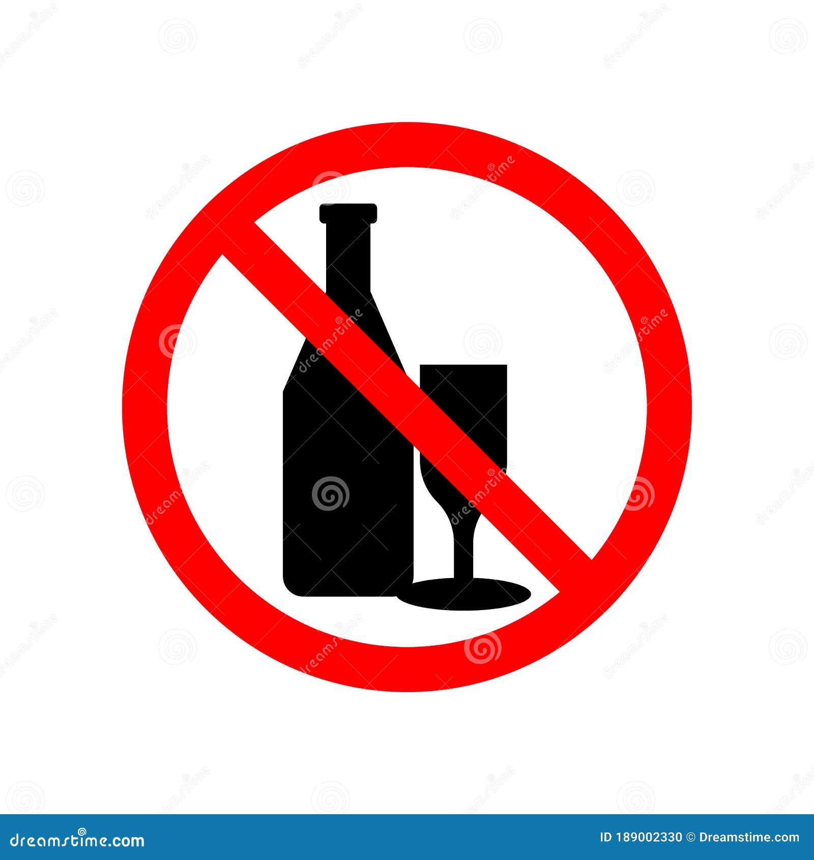 Alcohol Prohibited Icon. Element of Ptohibited Sign for Mobile Concept ...